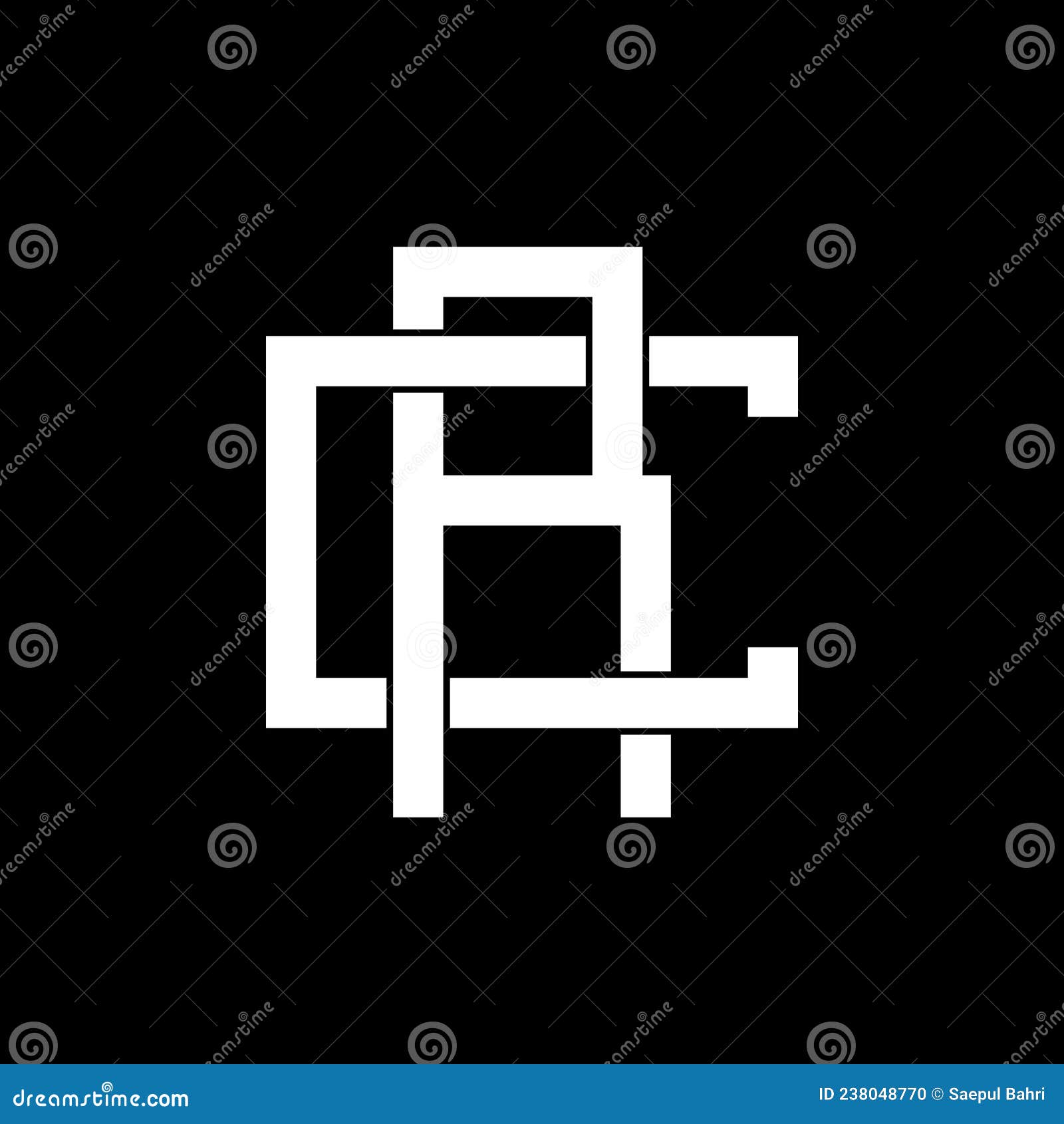 R C monogram letter logo stock vector. Illustration of smart - 238048770