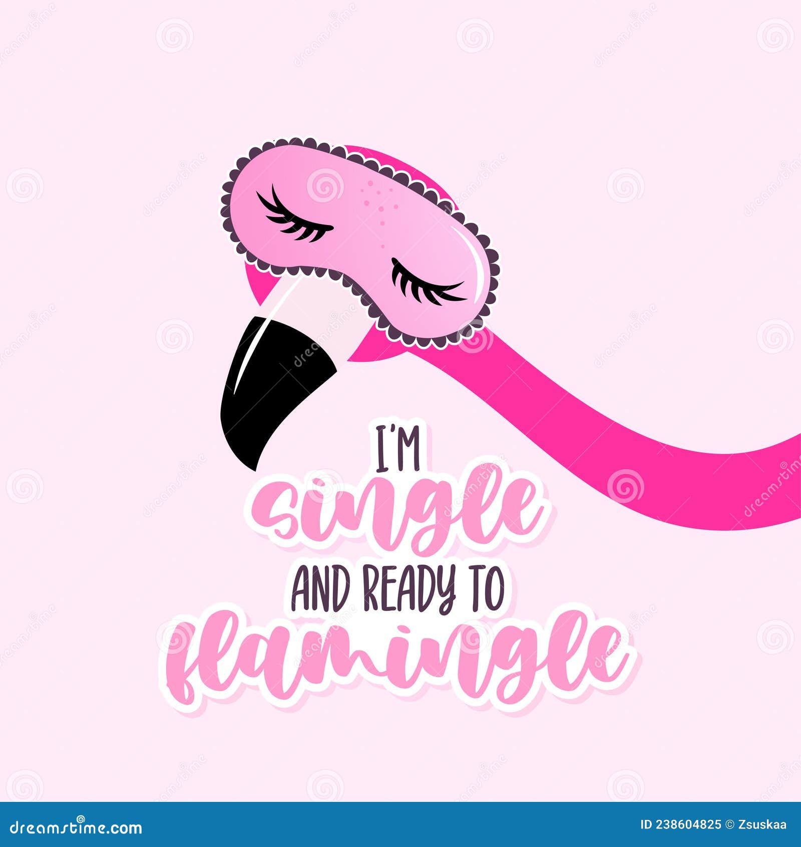 Single And Ready To Mingle Cartoon Vector | CartoonDealer.com #76586081