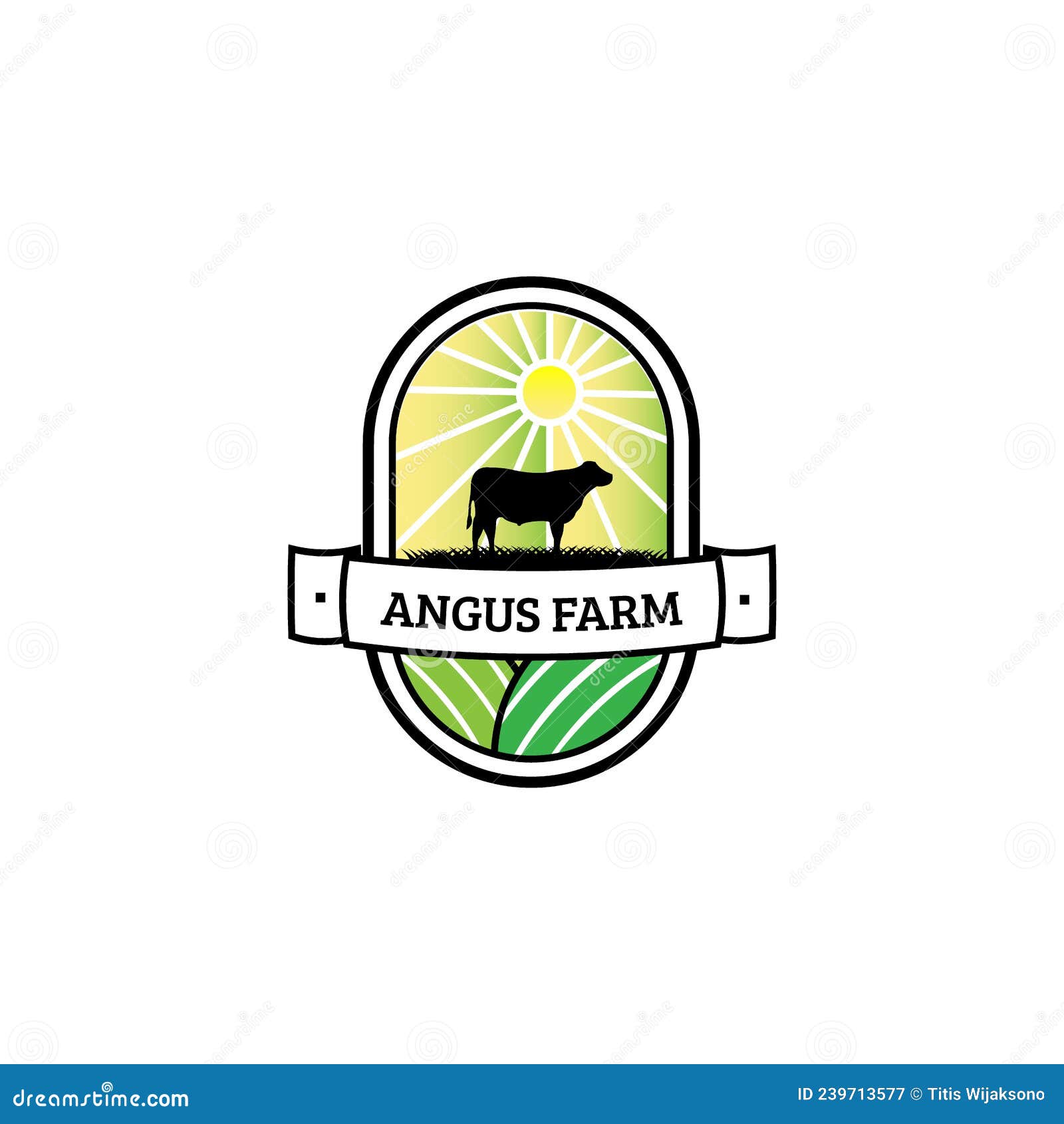 Simple Farm Logo Art & Illustration Stock Vector - Illustration of ...