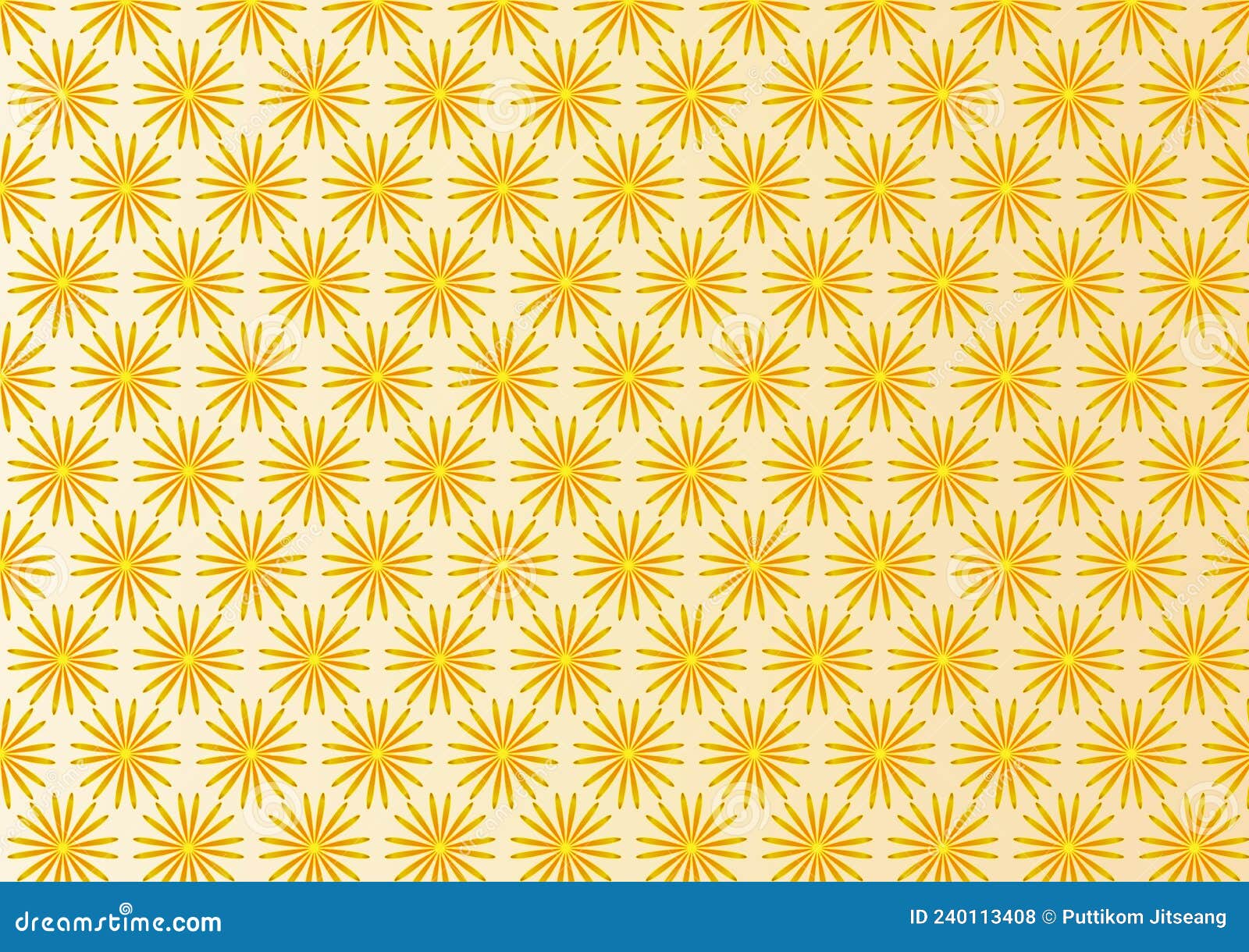 Gold Flower Seamless Fabric Pattern Stock Vector - Illustration of text ...