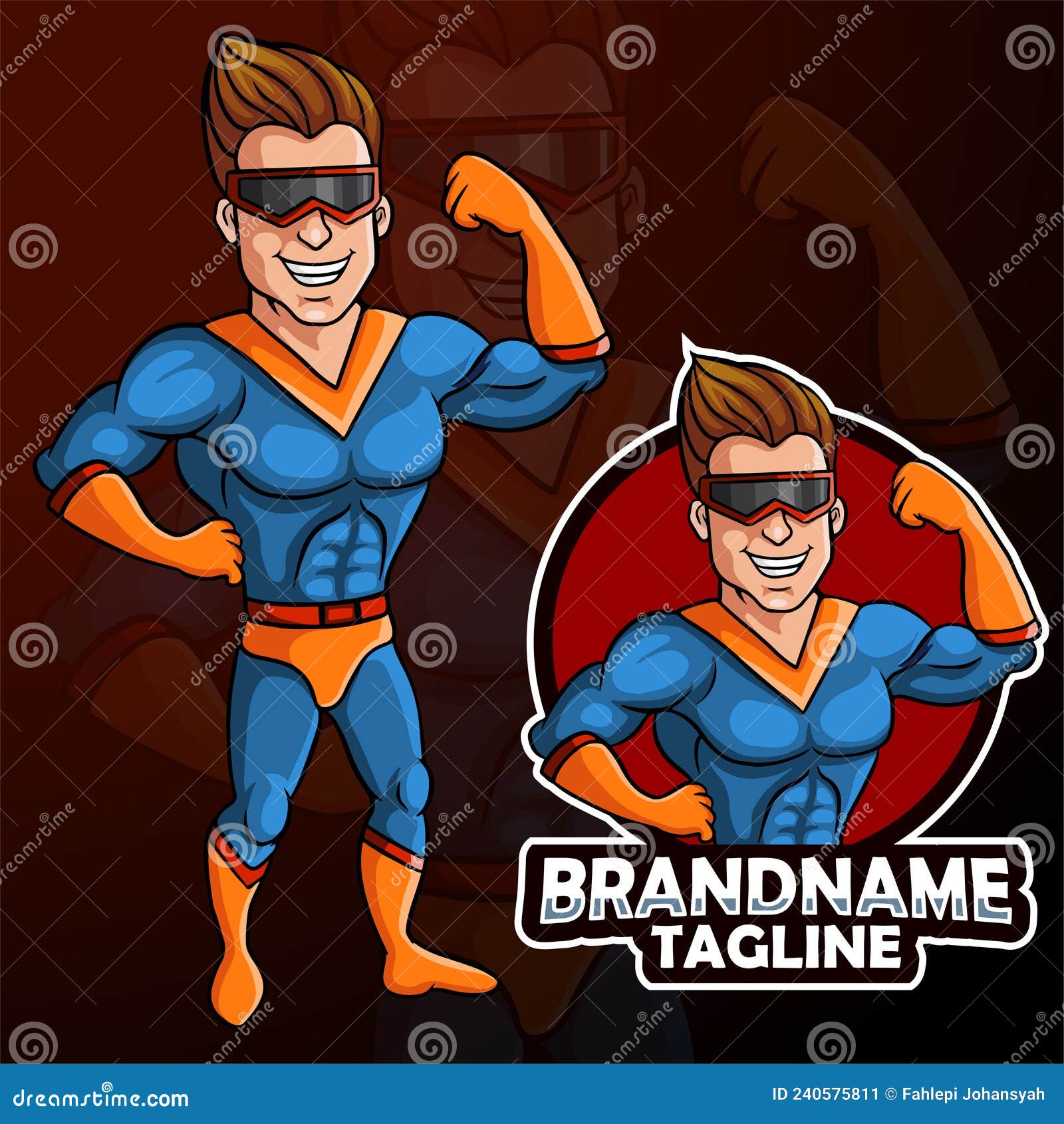 Strong Superhero Man Of African Ethnicity Vector Cartoon Illustration ...