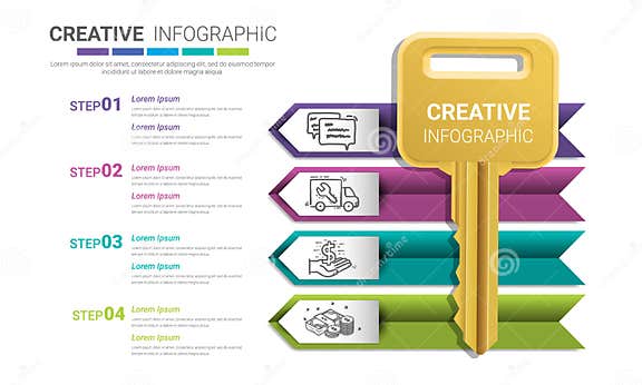 Key Elements Infographics Design for Presentation Business. Stock ...
