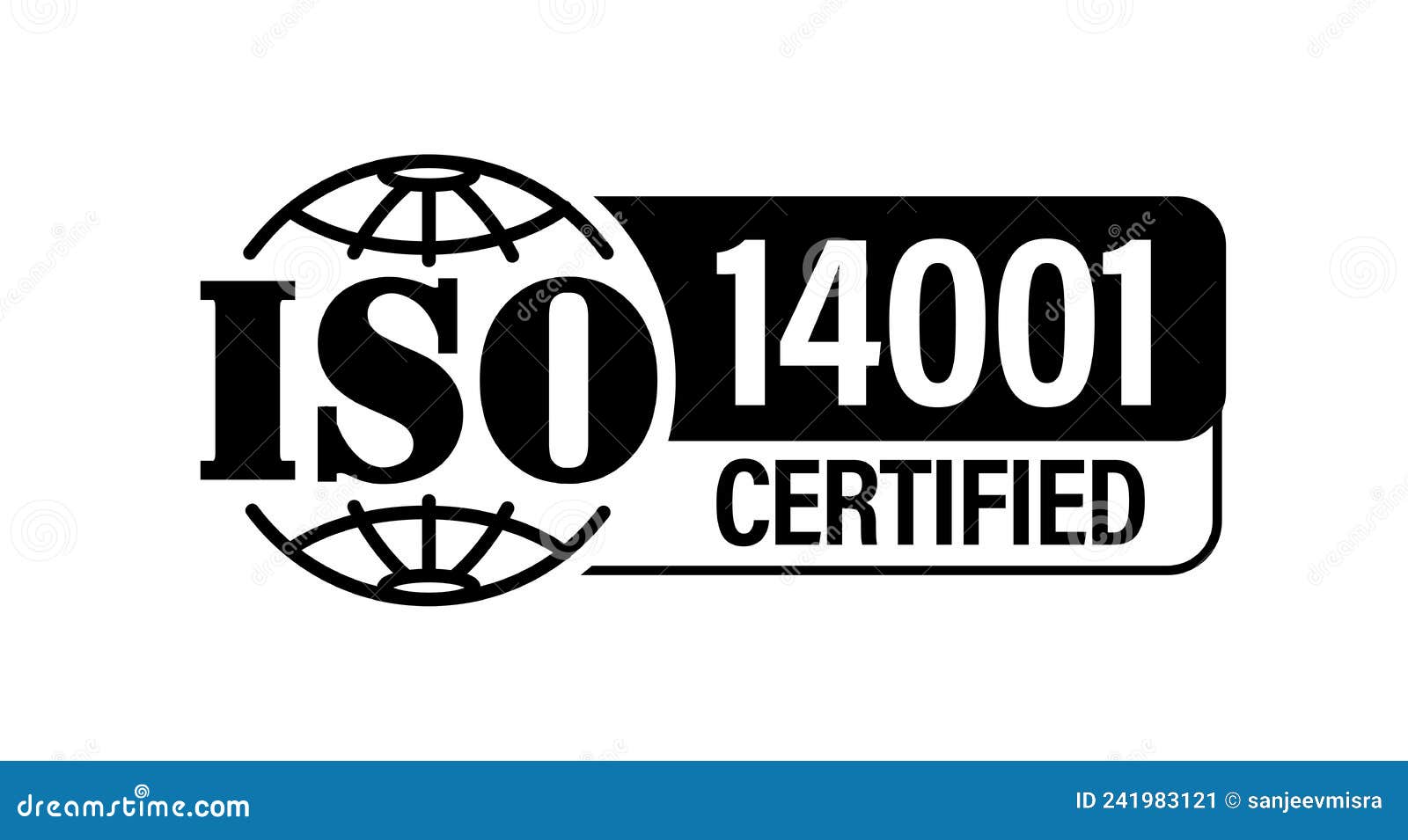 ISO 14001 Certified` Vector Icon, Stock Vector - Illustration of ...