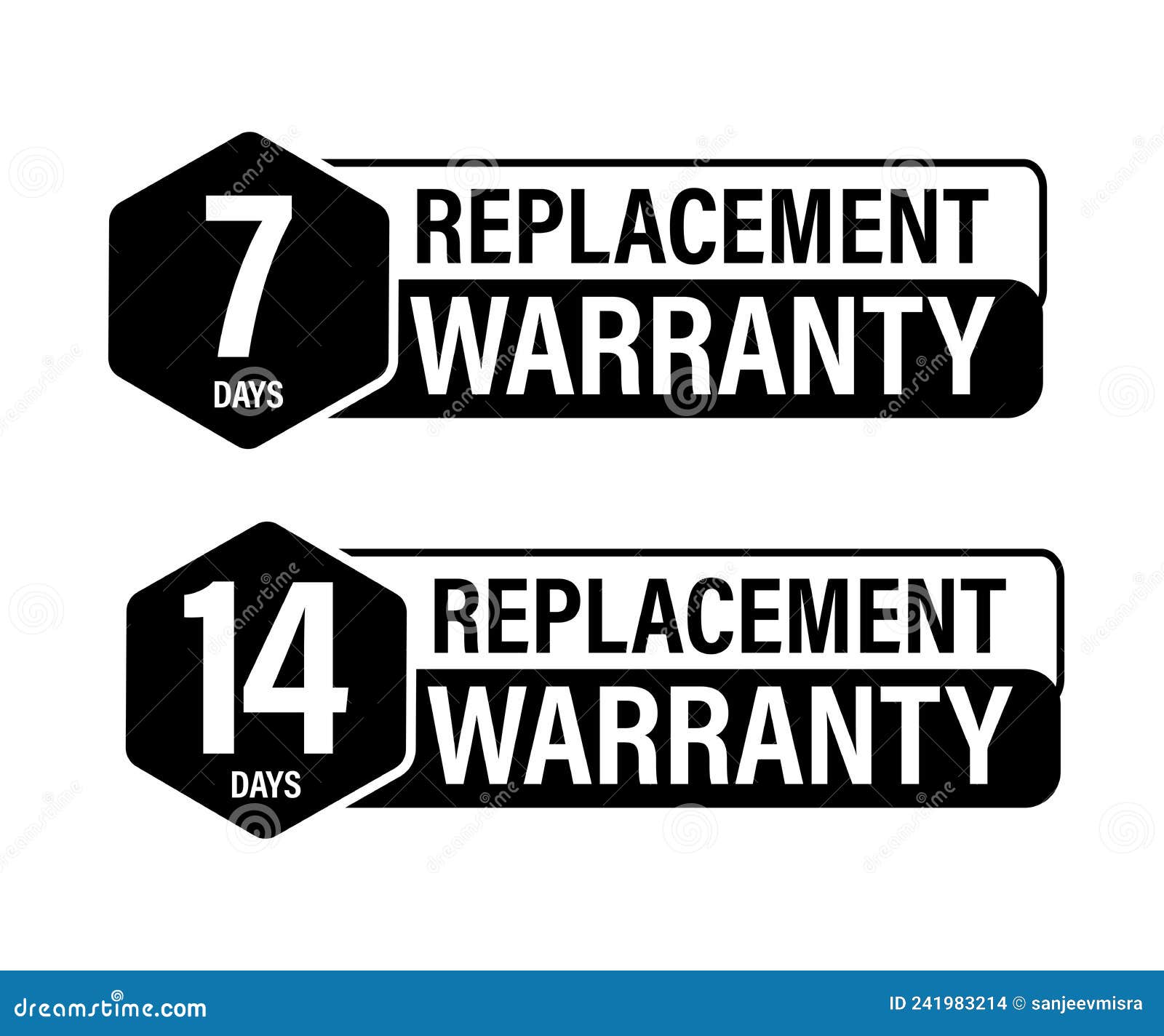 Lifetime Replacement Policy Seal Vector Illustration | CartoonDealer ...