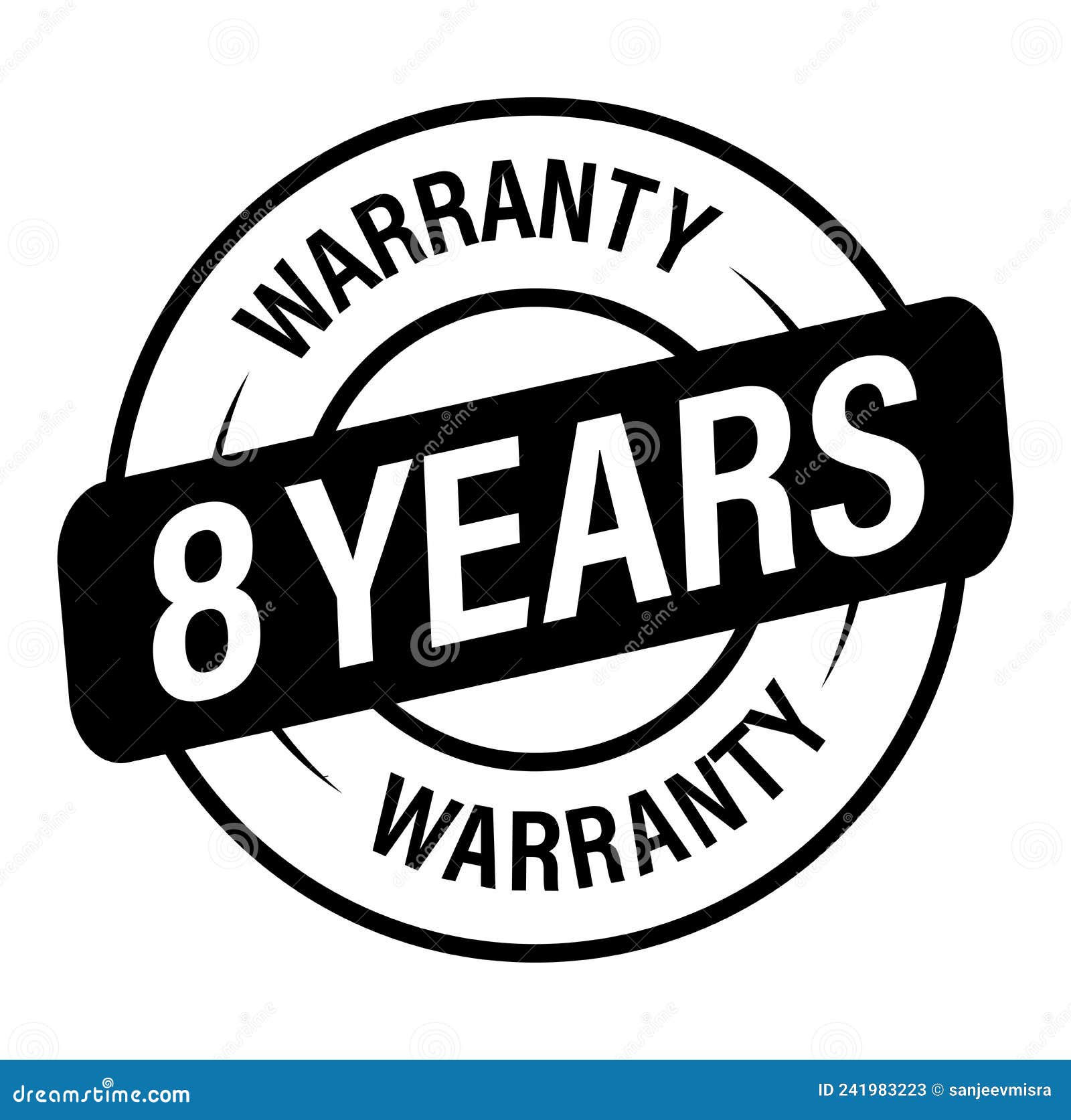 Eight Years Symbol. Eightieth Birthday Emblem. Anniversary Sign, Number ...