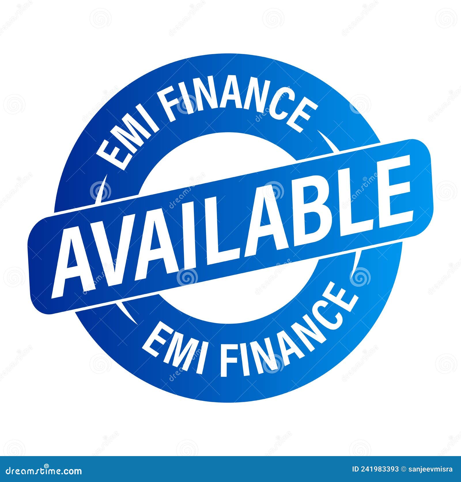 EMI Finance Available Vector Icon, Stock Vector - Illustration of ...