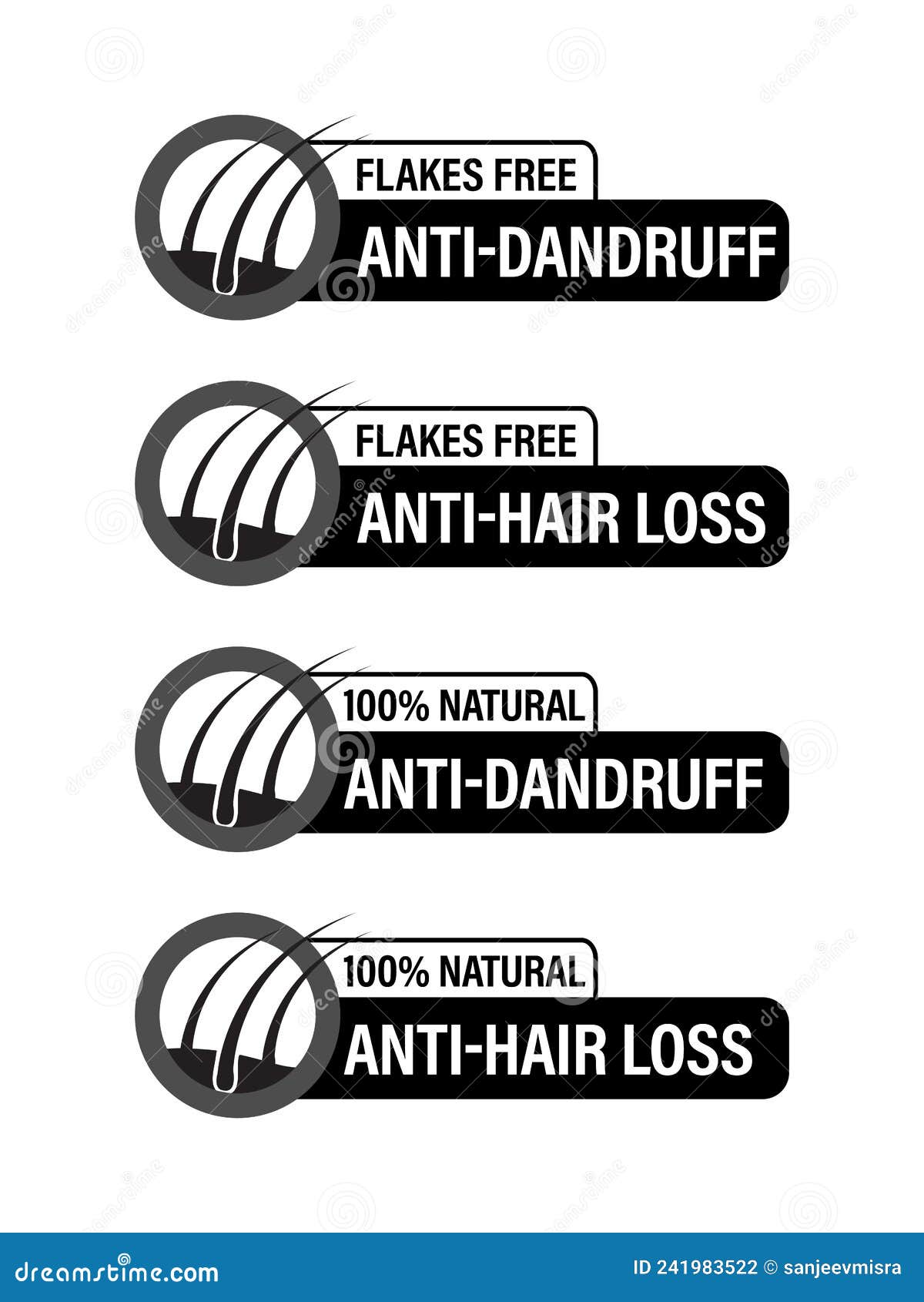 Hair Treatment Abstract Vector Icon Stock Vector - Illustration of ...