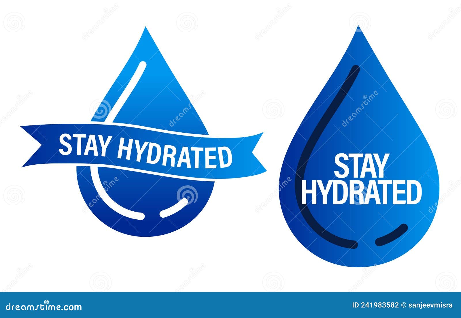 Stay Hydrated Vector Stamp Icon Stock Vector - Illustration of mineral ...