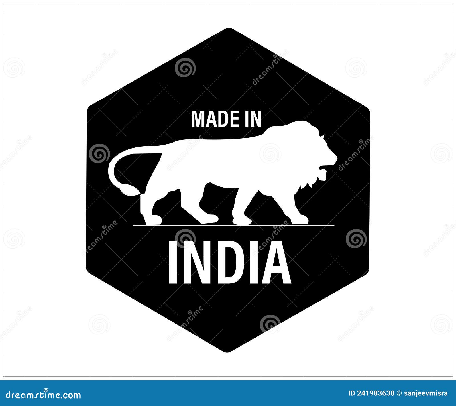 Make in India Abstract. Made in India Vector Icon Stock Vector ...