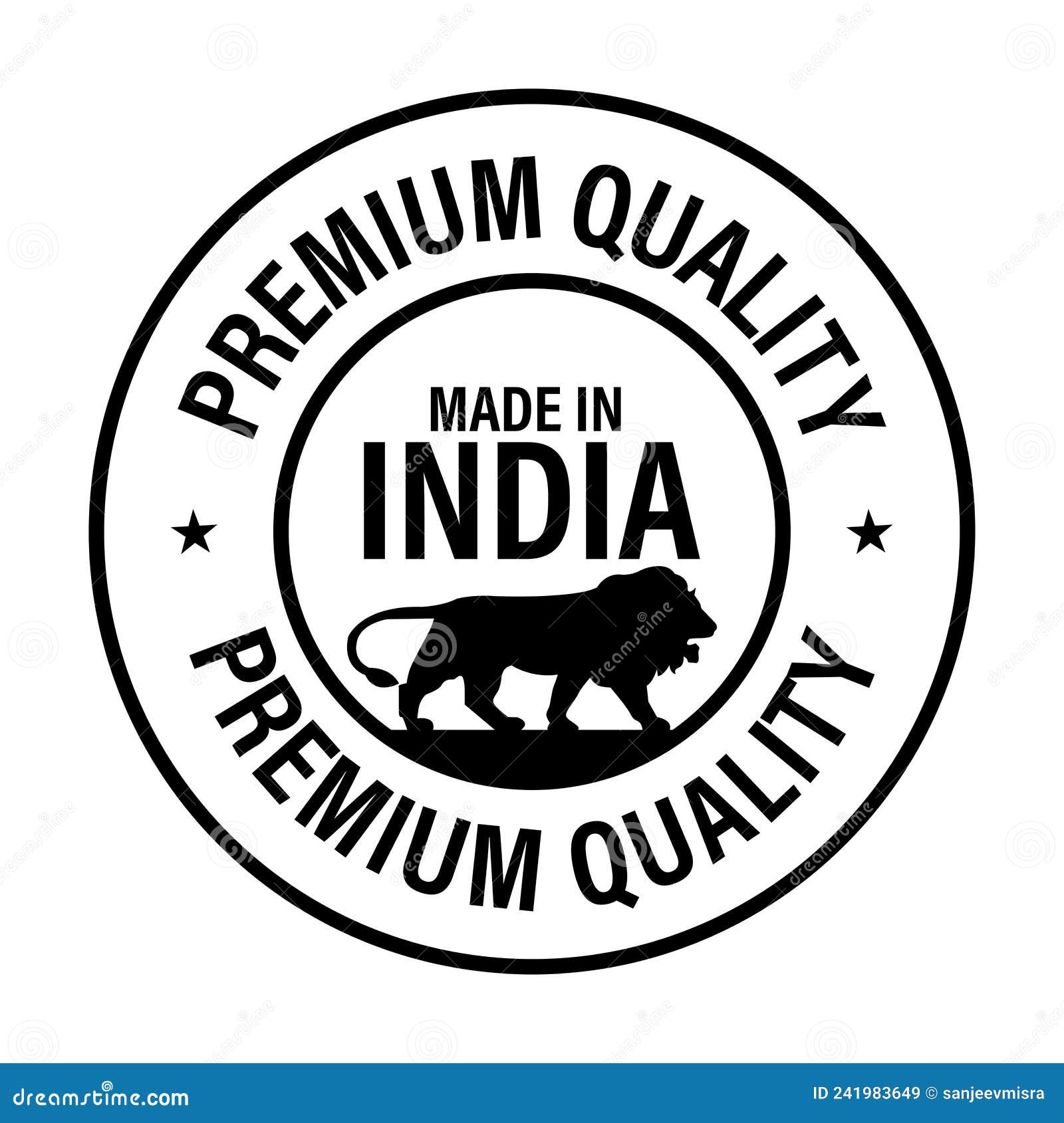 `premium Quality, Made in India` Vector Icon Stock Vector ...