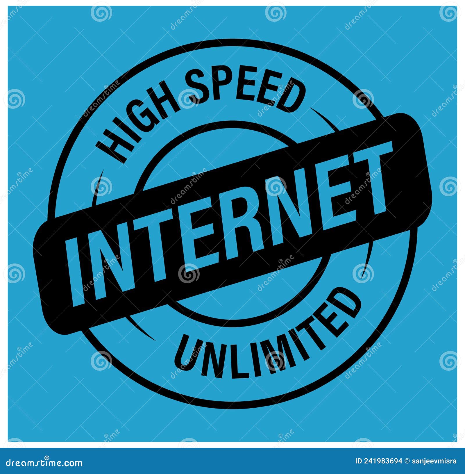 High Speed Unlimited Internet Vector Icon. Stock Vector - Illustration ...