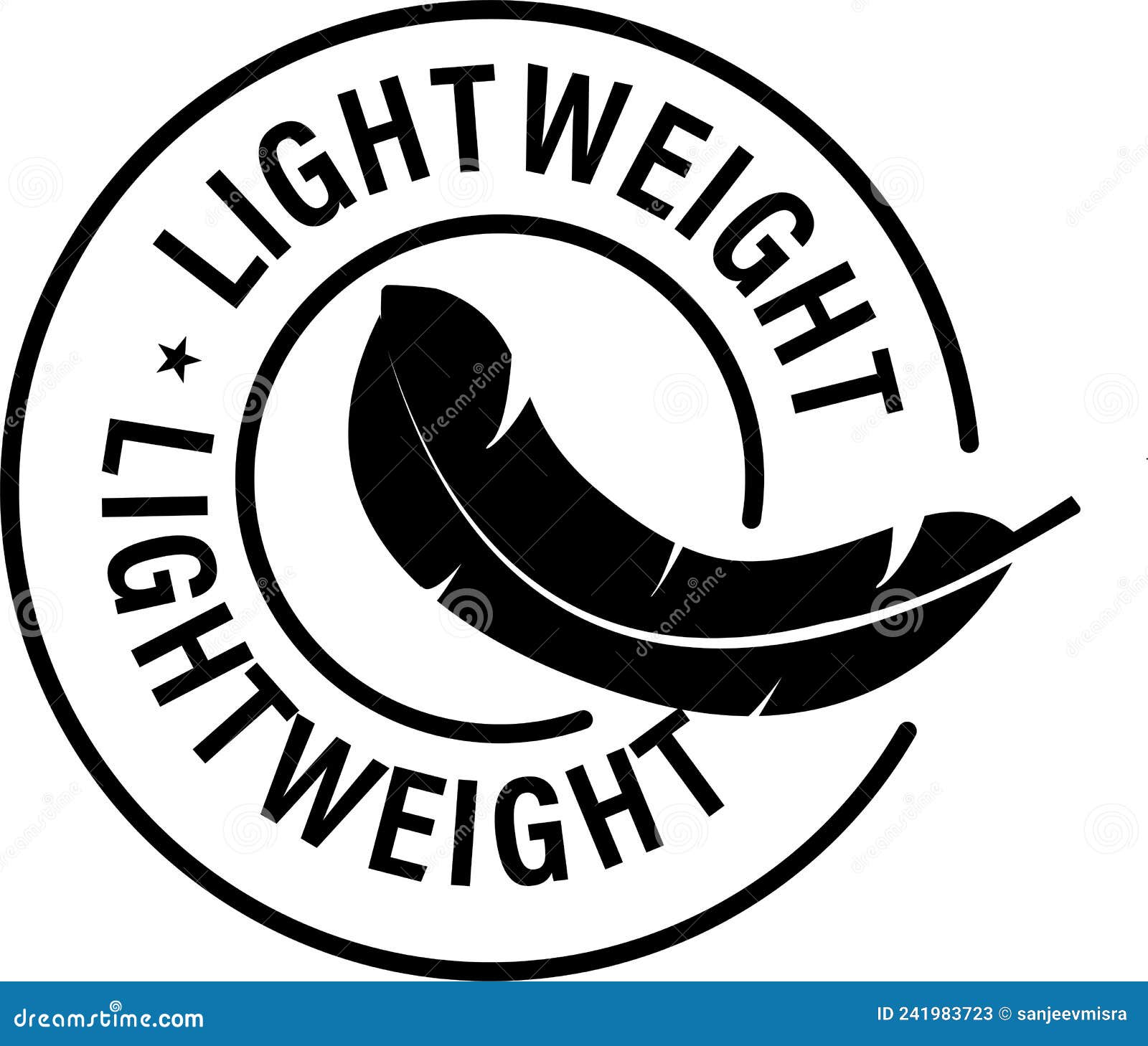 Light Weight Vector Icon with Feather. Stock Vector - Illustration of ...