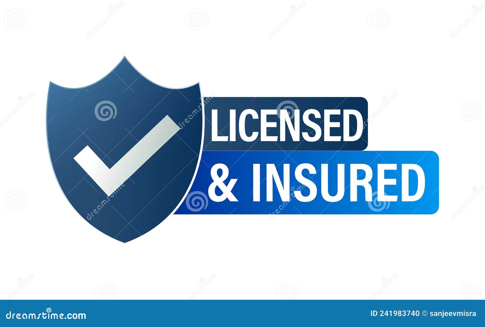 Licensed and Insured Vector Icon Stock Vector - Illustration of diploma ...
