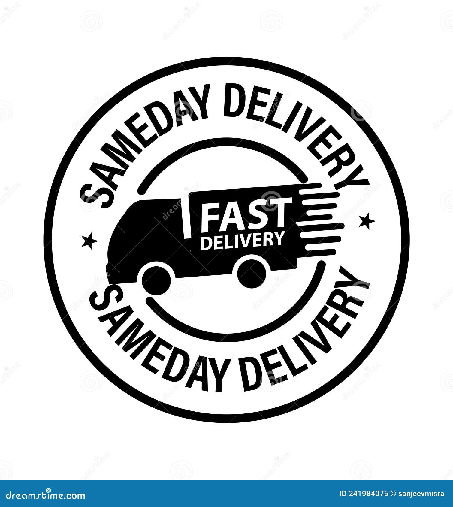 Same Day Delivery, Fast Delivery Logo Stock Vector - Illustration of ...