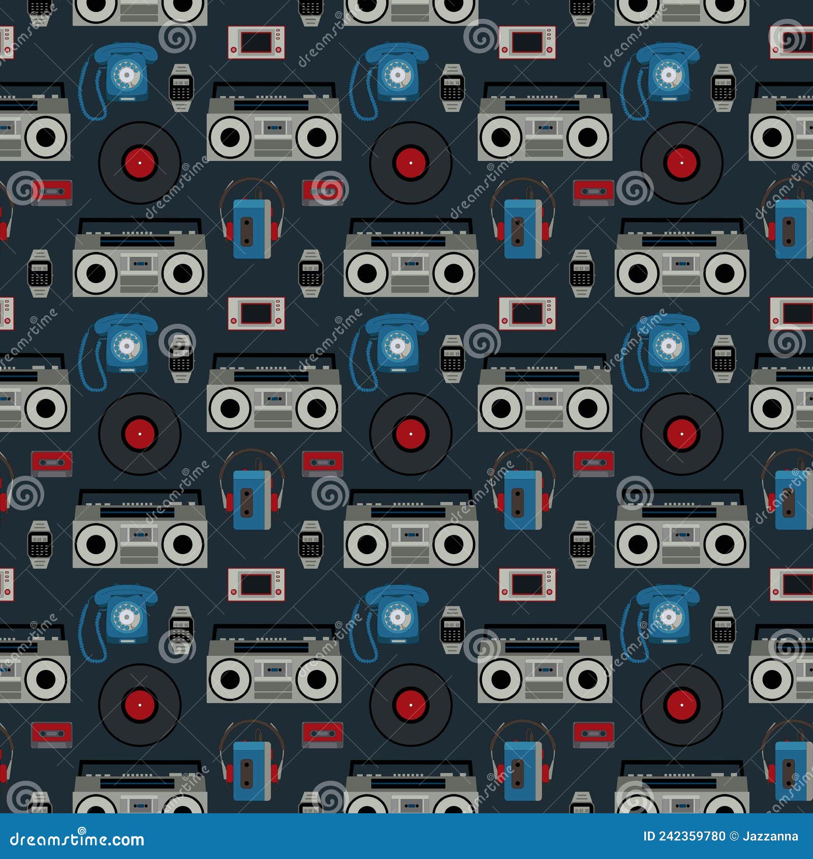 Retro Objects Vintage Design Cartoon Vector | CartoonDealer.com #59324153