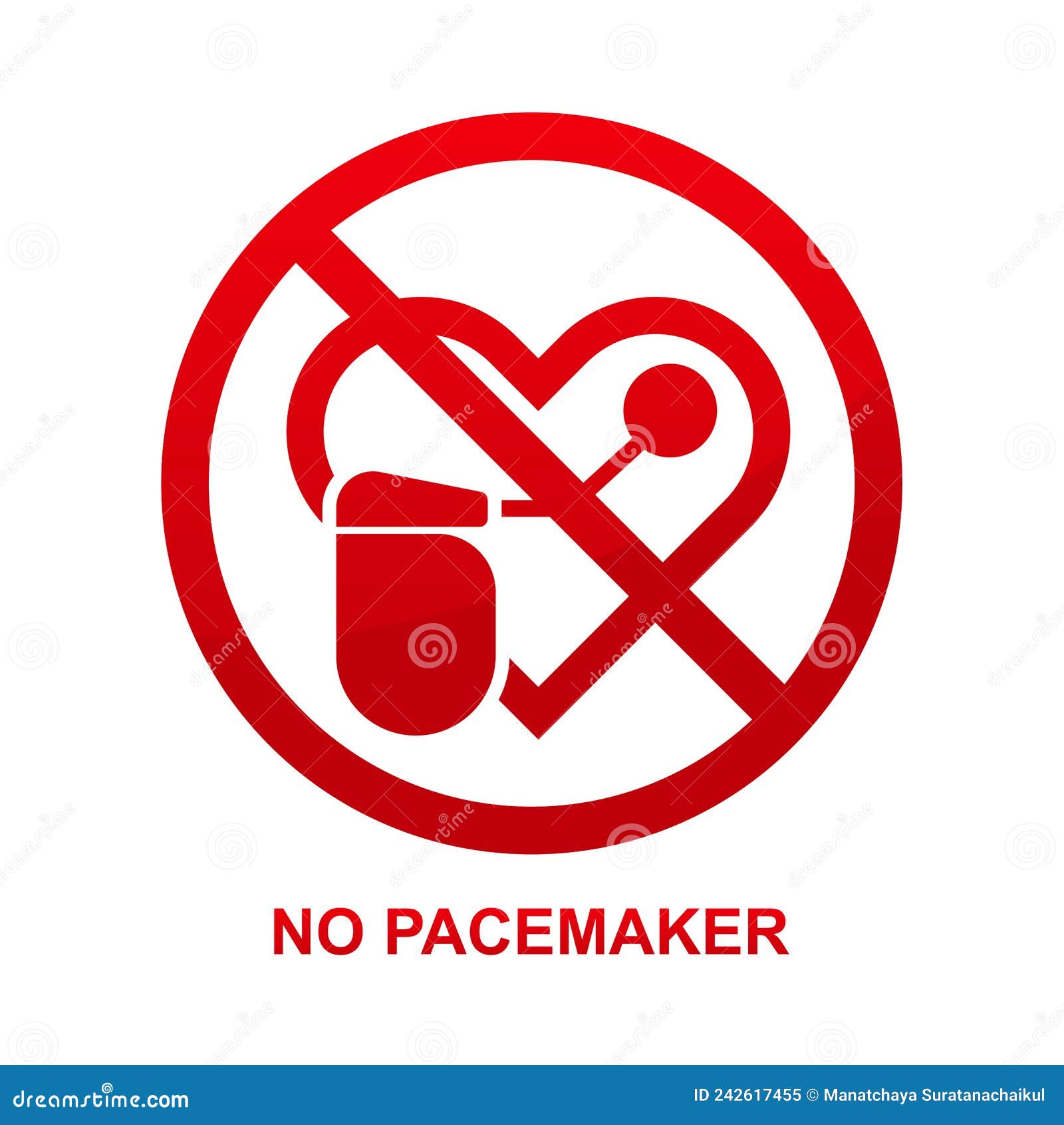 Pacemaker Isolated On White Background. Cardio Concept. Cartoon Vector ...