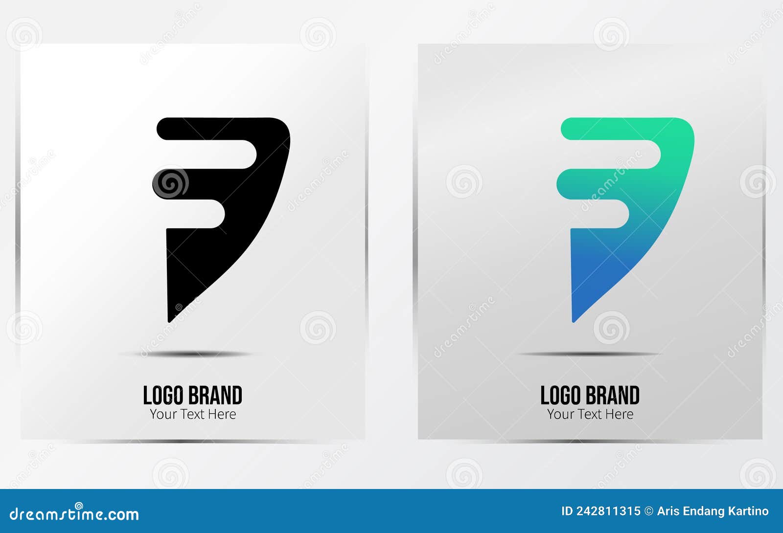 Simple and modern f logo stock vector. Illustration of cartoon - 242811315