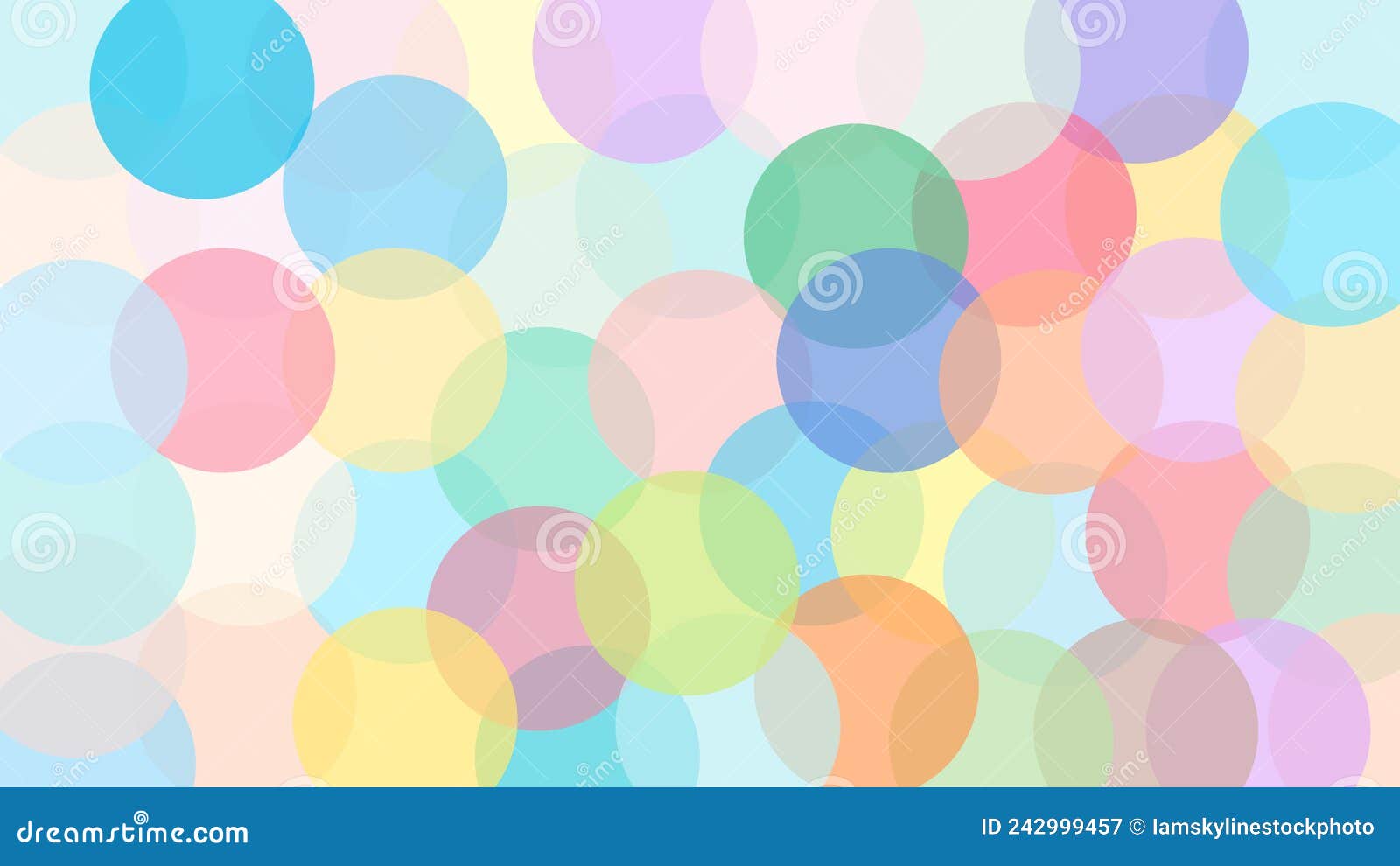 Colorful Round Pastel Background. Circle Pattern Pastel Color ...