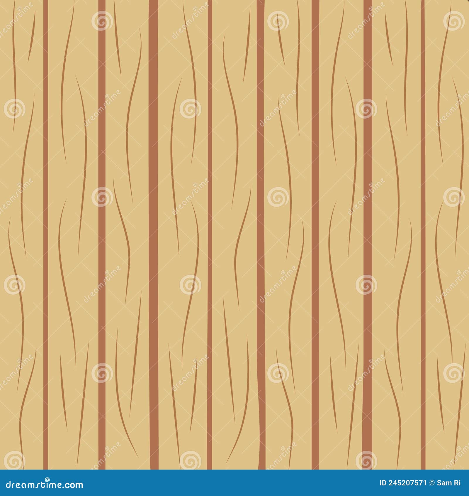 Hand Drawn Wood Texture, Wooden Background. Vector Flat Illustration ...