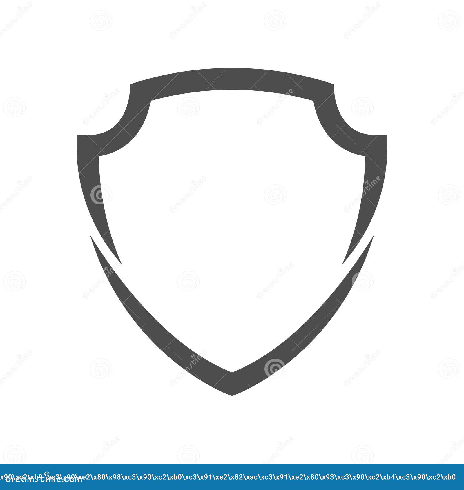 Shield Line Icon. Secure Symbol. Protect Outline Shape Stock ...