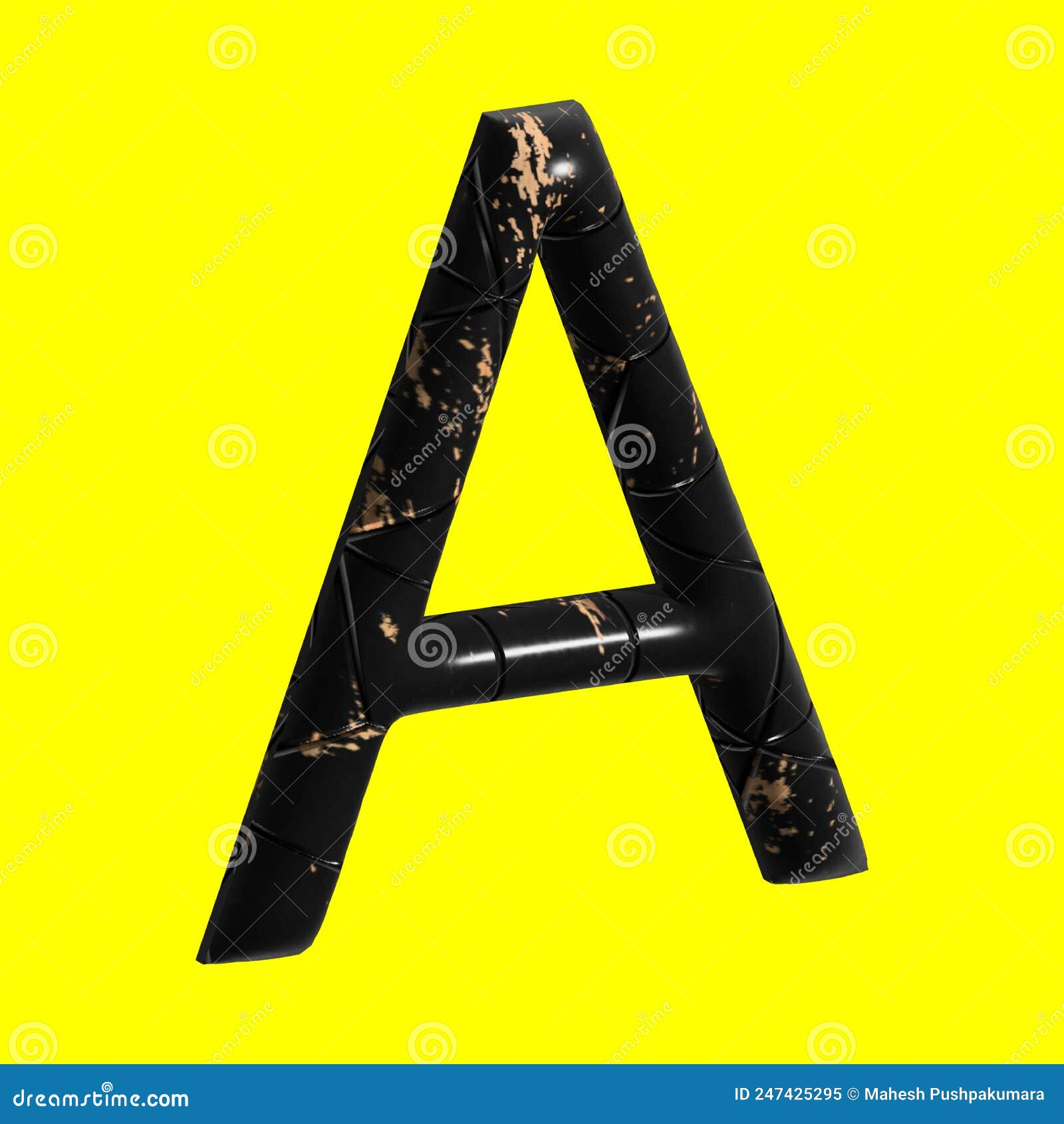 3D Capital letter a stock illustration. Illustration of capital - 247425295