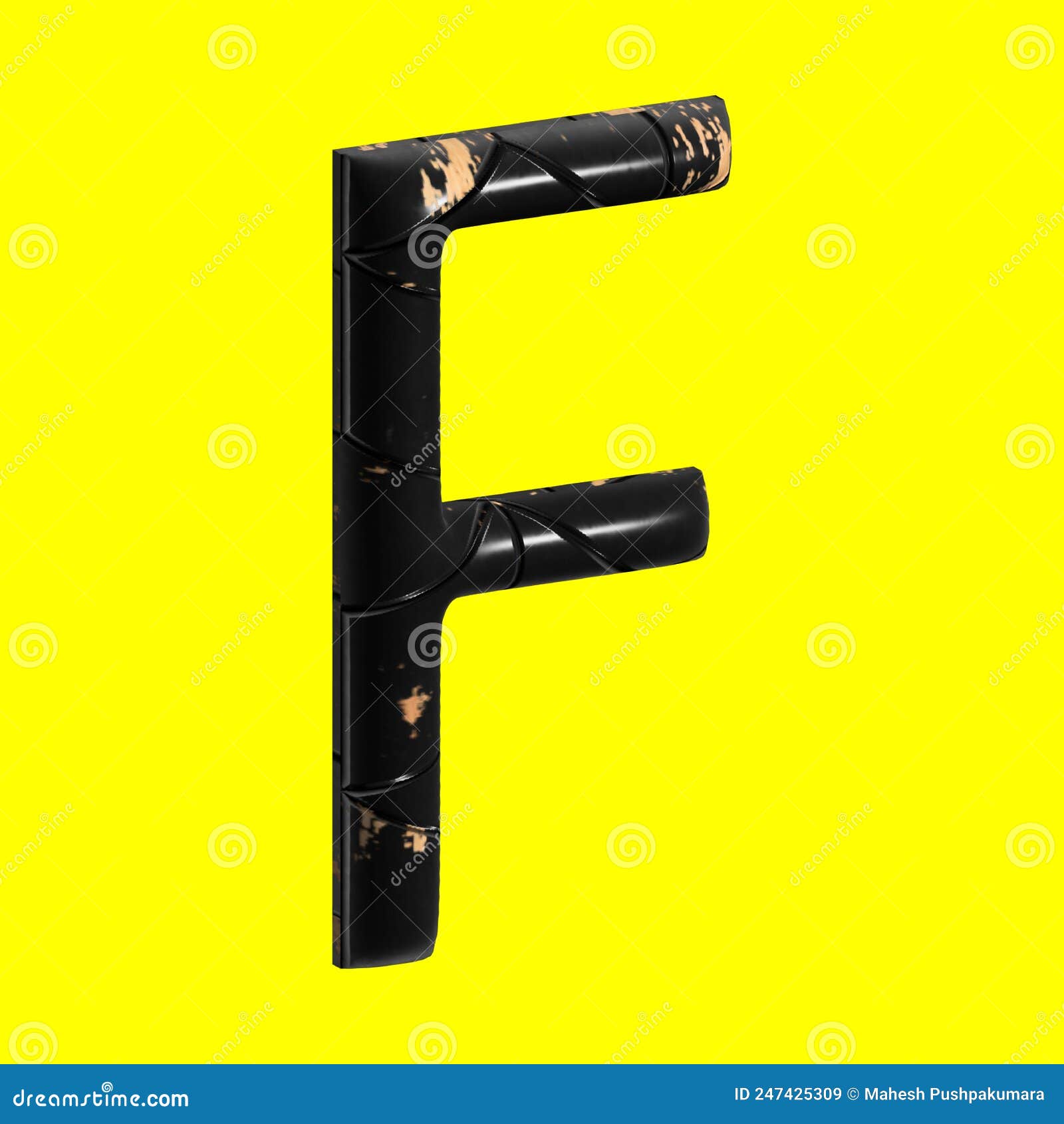 3D Capital letter F stock illustration. Illustration of decoration ...