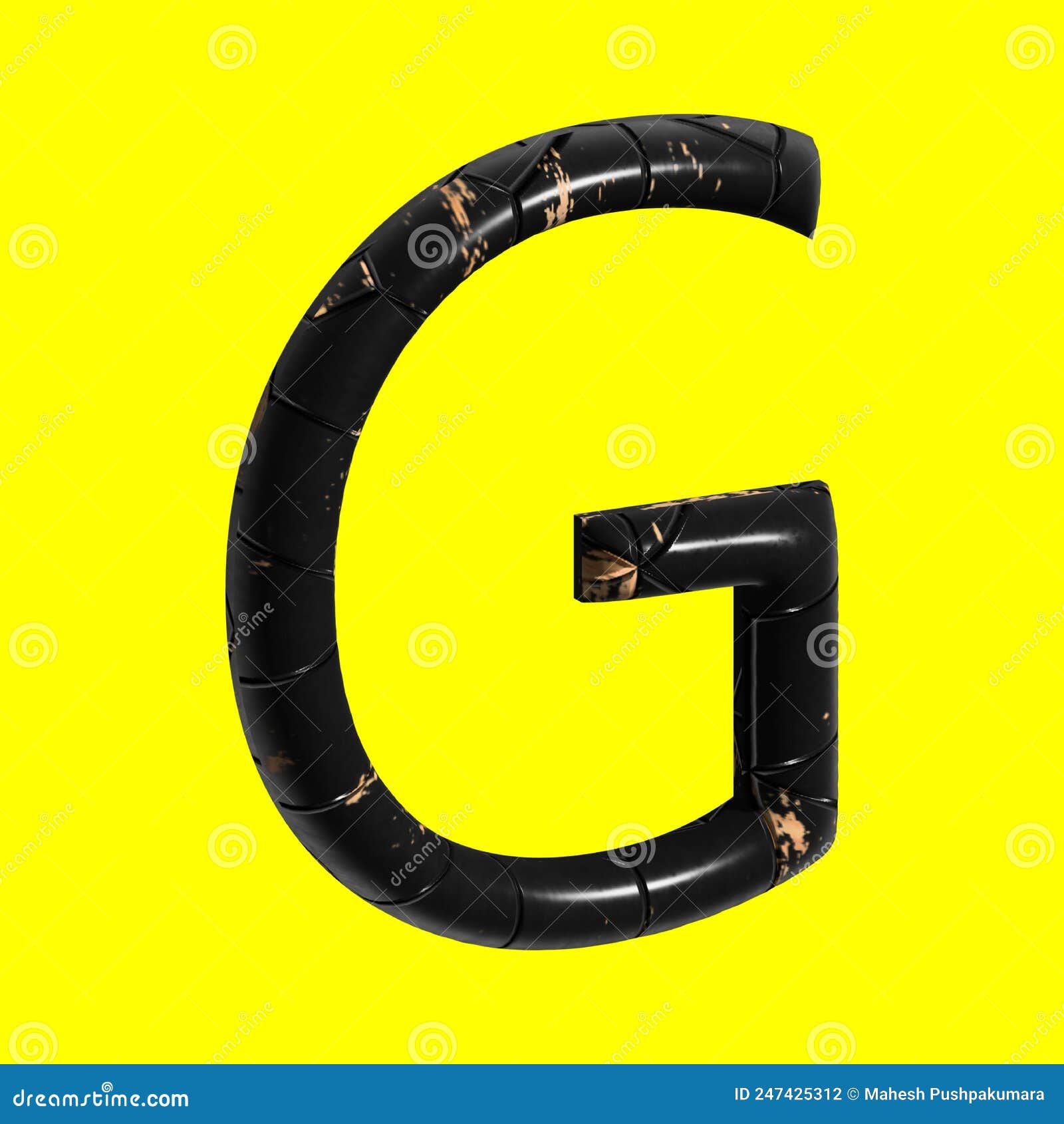 3D Capital letter G stock illustration. Illustration of rendering ...