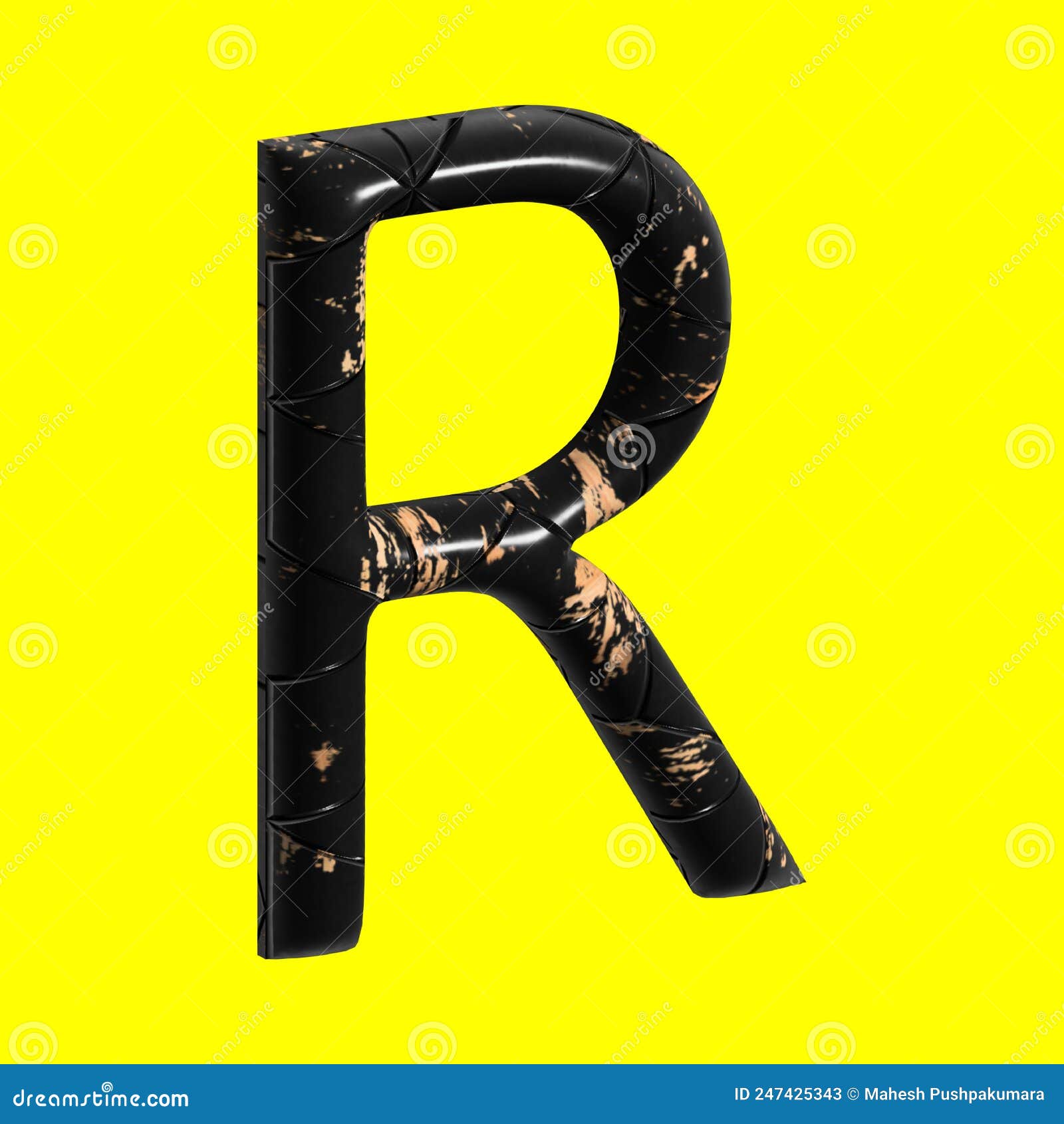 3D Capital letter R stock illustration. Illustration of shine - 247425343
