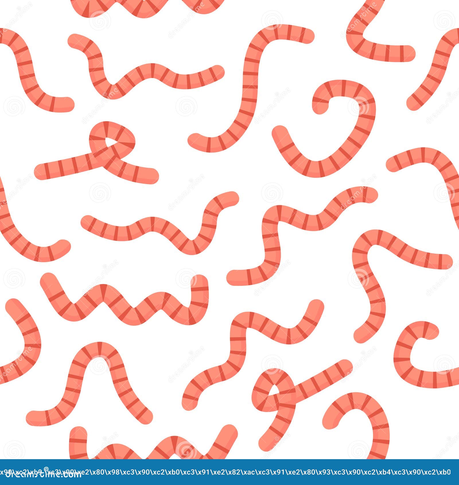 Worms seamless pattern. stock illustration. Illustration of farm ...