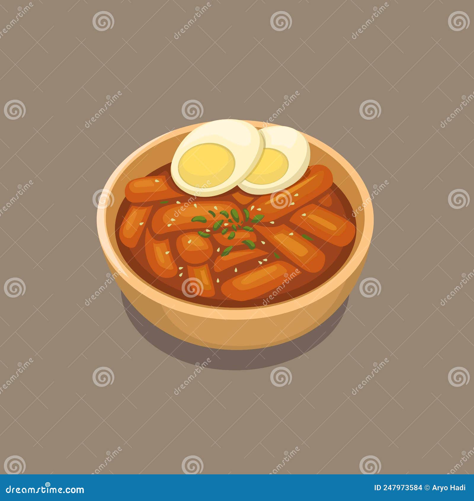 Tteokbokki or Simmered Rice Cake is Korean Popular Street Food in Bowl ...