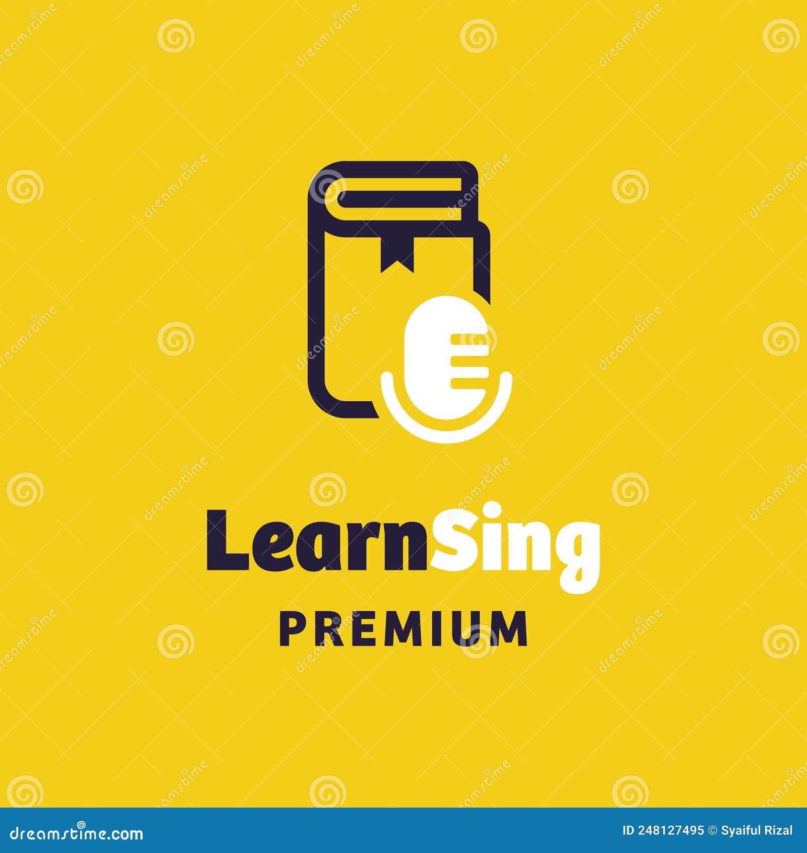 Learn Sing Logo stock illustration. Illustration of brilliant - 248127495