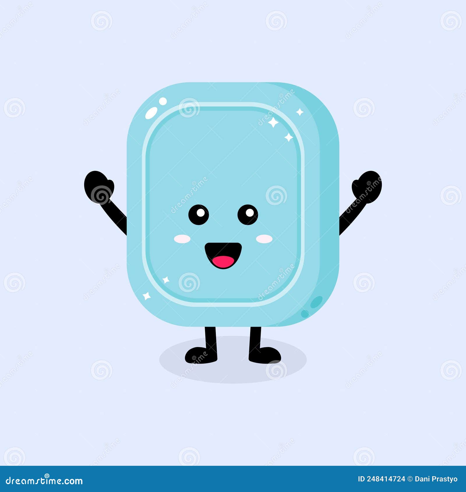 Soap cartoon character stock vector. Illustration of cute - 248414724