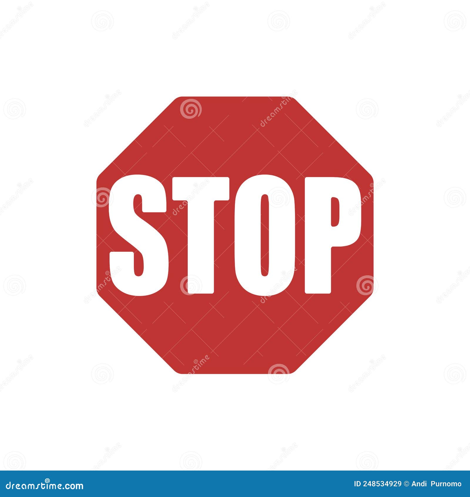 Octagonal Stop Text Red Traffic Sign, Do Not Cross Road Octagon Symbol ...