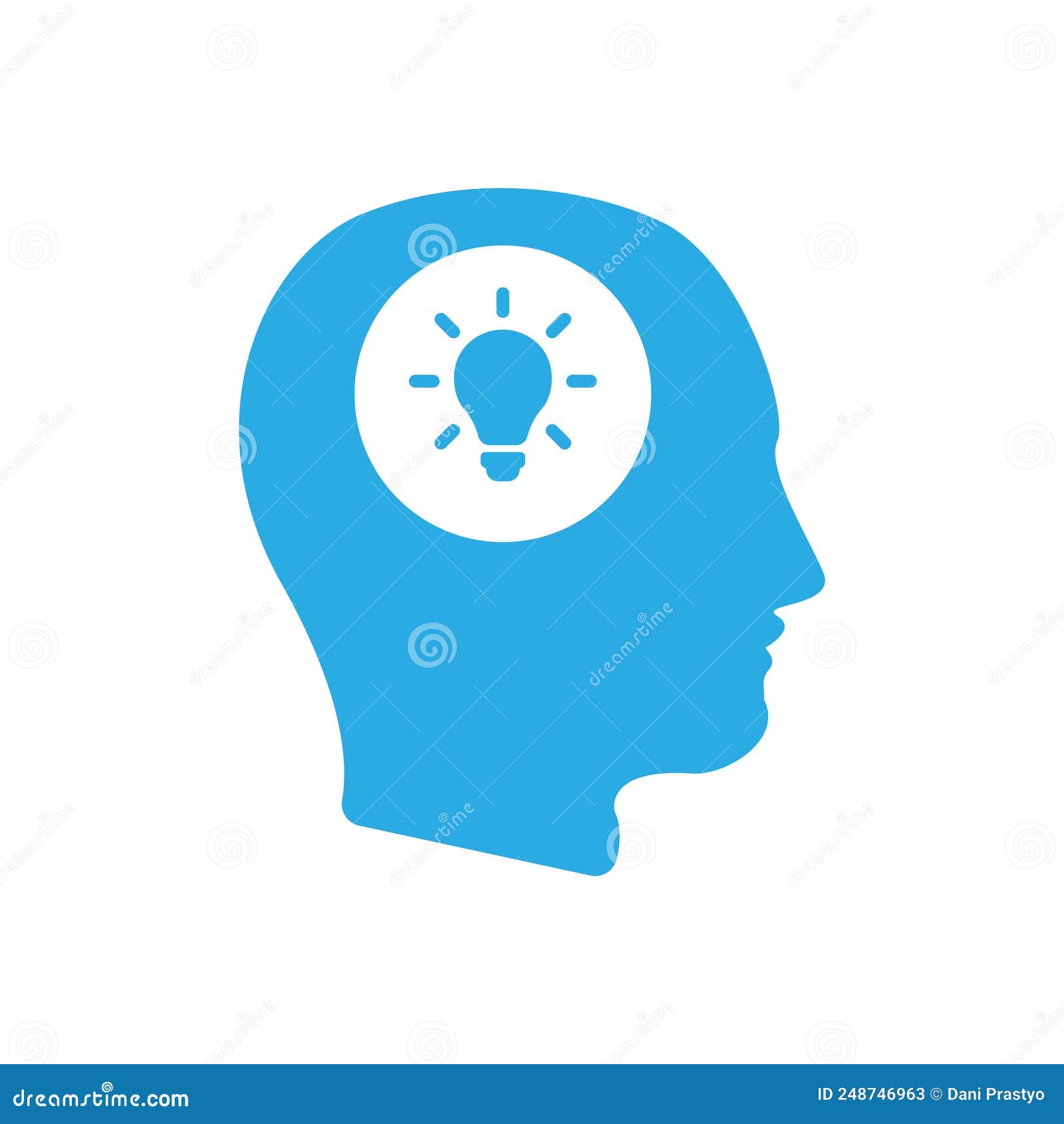 Thinking idea icon stock vector. Illustration of idea - 248746963