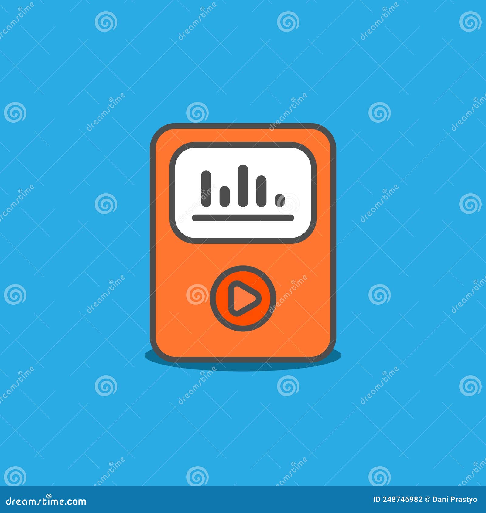 Mp3 Music Cartoon Vector Icon Stock Vector - Illustration of ...