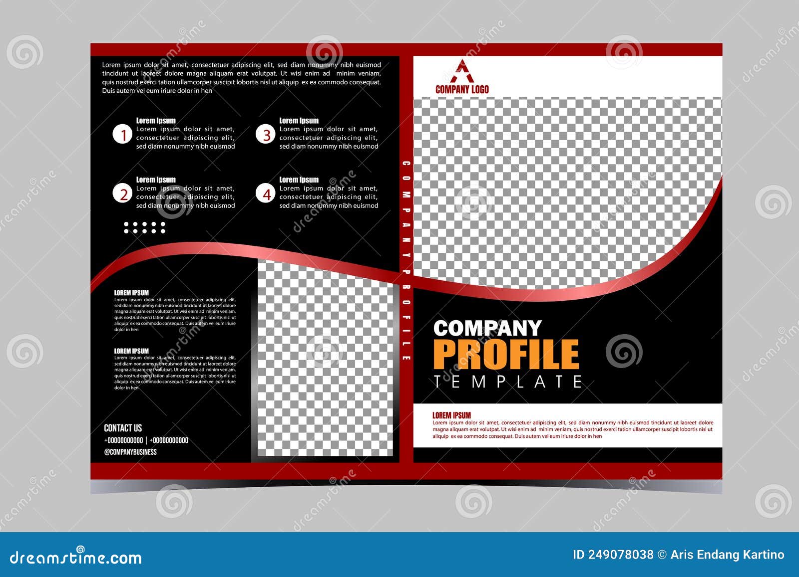 Template Flayer Company Book Cover Stock Vector - Illustration of ...