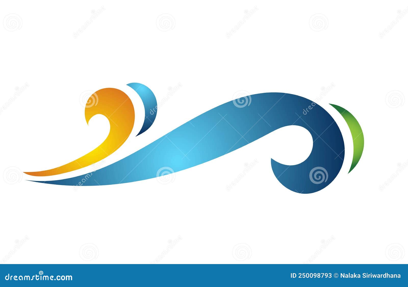 Water wave icon. stock vector. Illustration of vector - 250098793