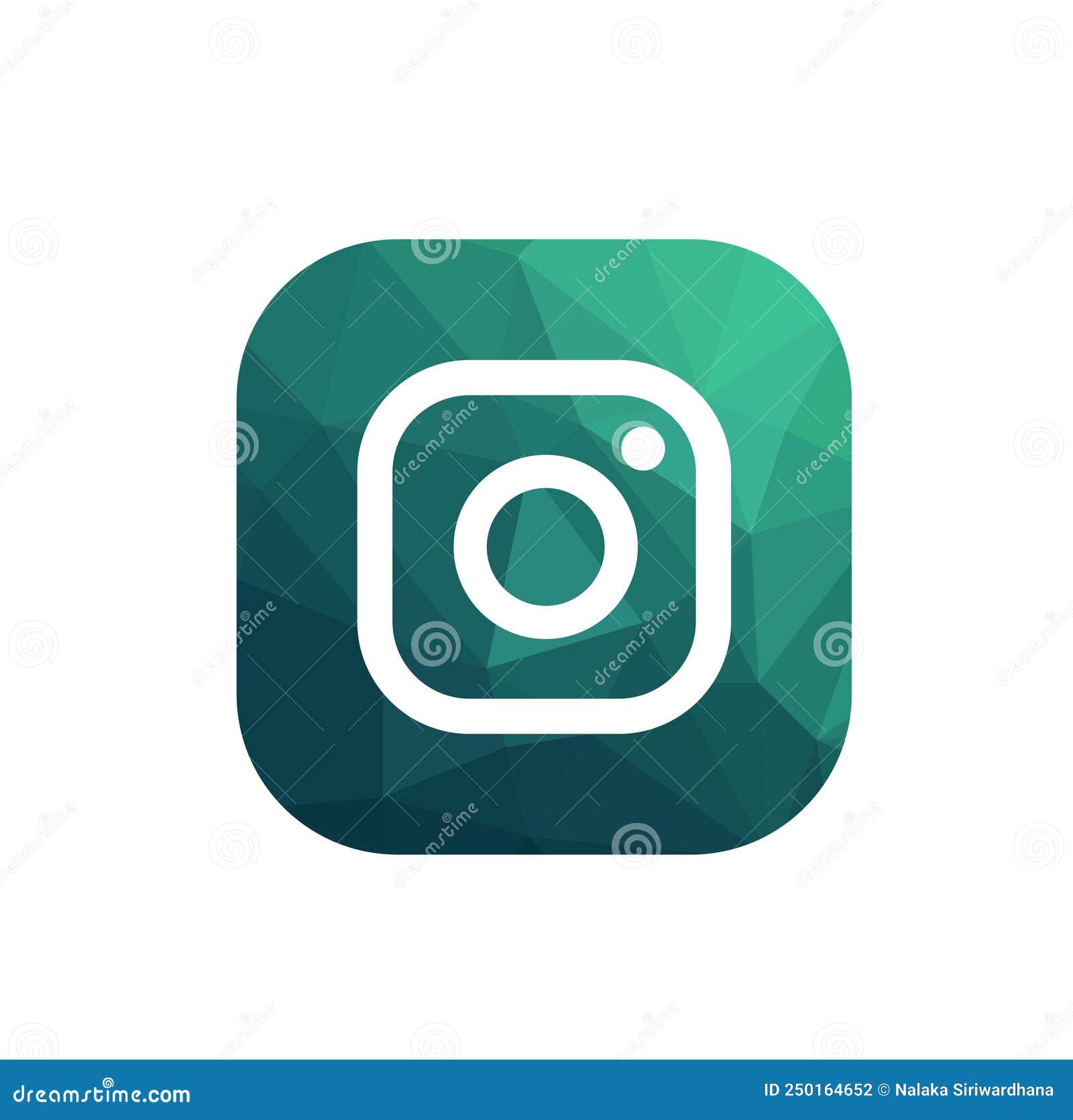 Instagram Logo Round Icon Isolated on White Background. Editorial ...