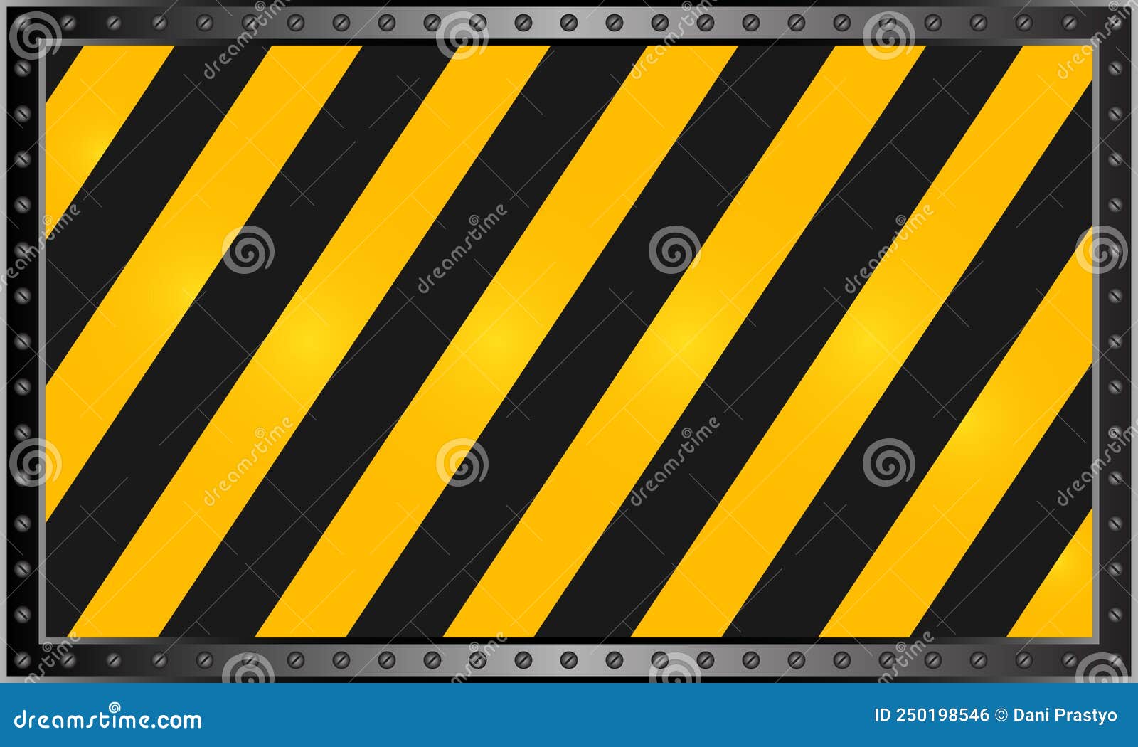 Construction Bakground with Yellow and Black Stripes Stock Vector ...