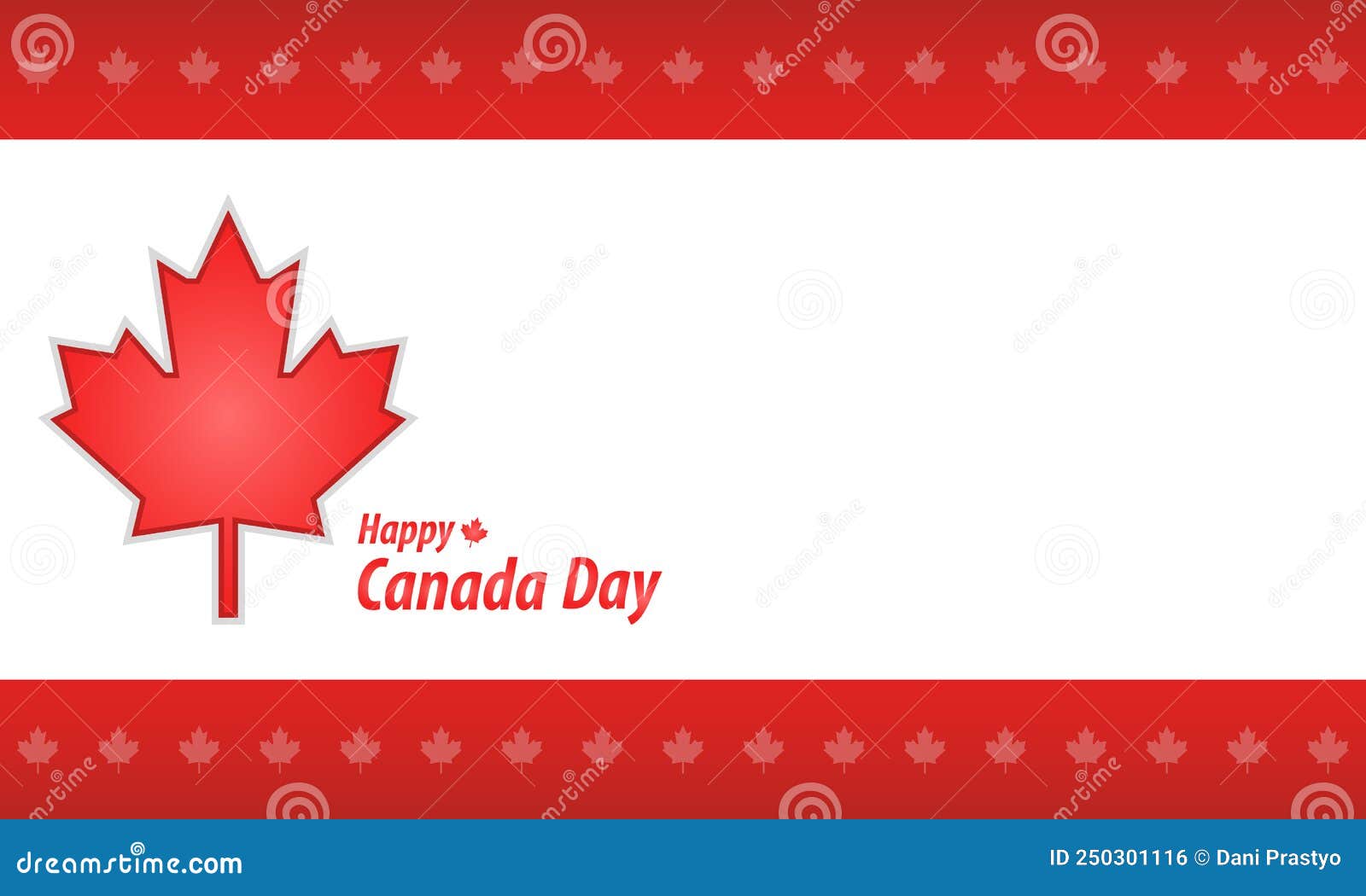 Happy Canada Day Banners Background with Free Space for Text Stock ...