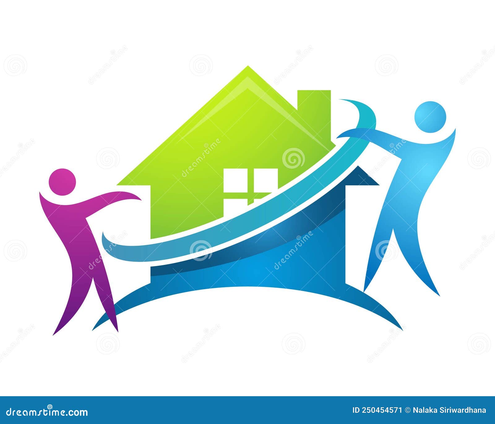 Protect my home logo icon. stock vector. Illustration of people - 250454571