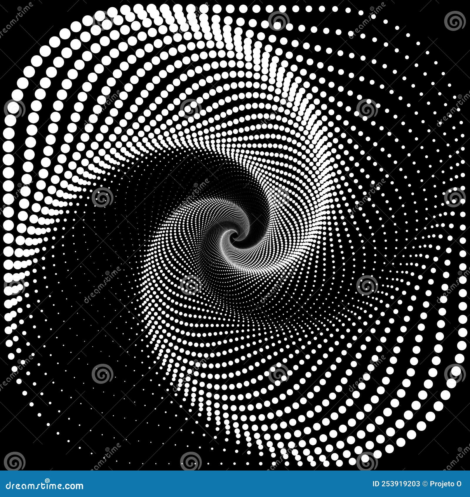 A Background Several Dotted Circles Wrapped Around Each Other in a ...