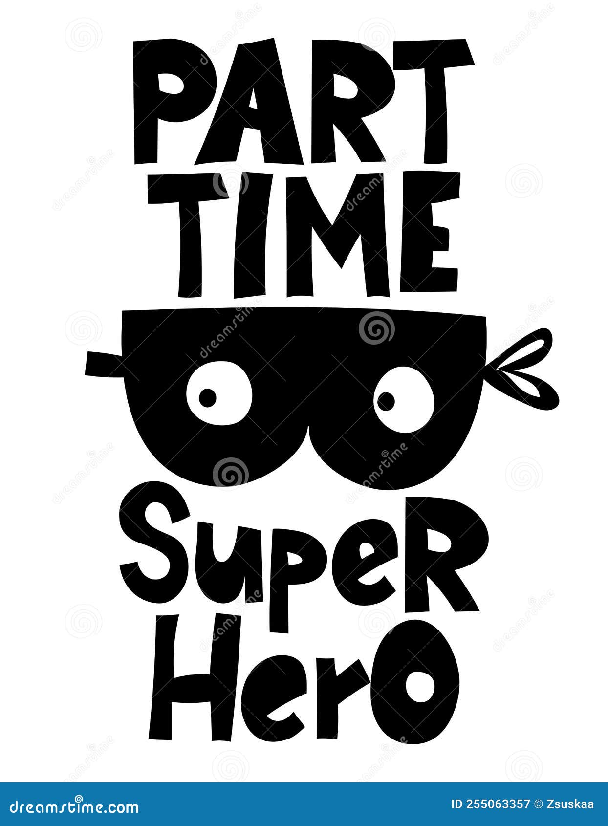 Part Time Superhero - Scandinavian Style Funny Design for Clothes ...
