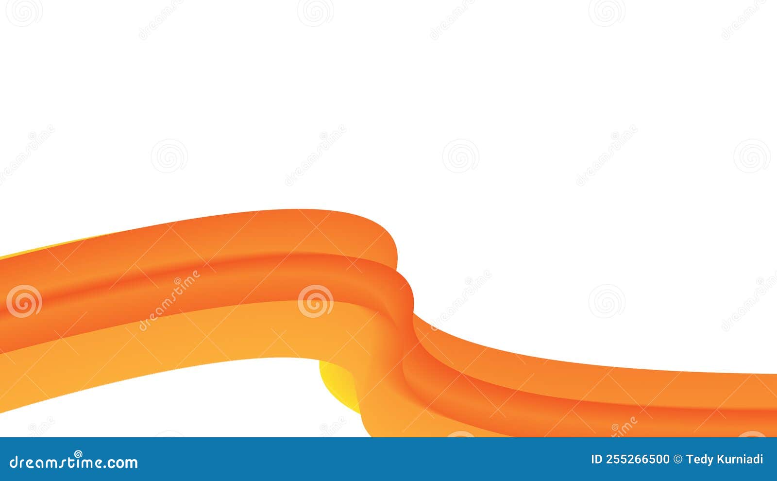 Orange Gradient Curve for Powerpoint Presentation Stock Vector ...