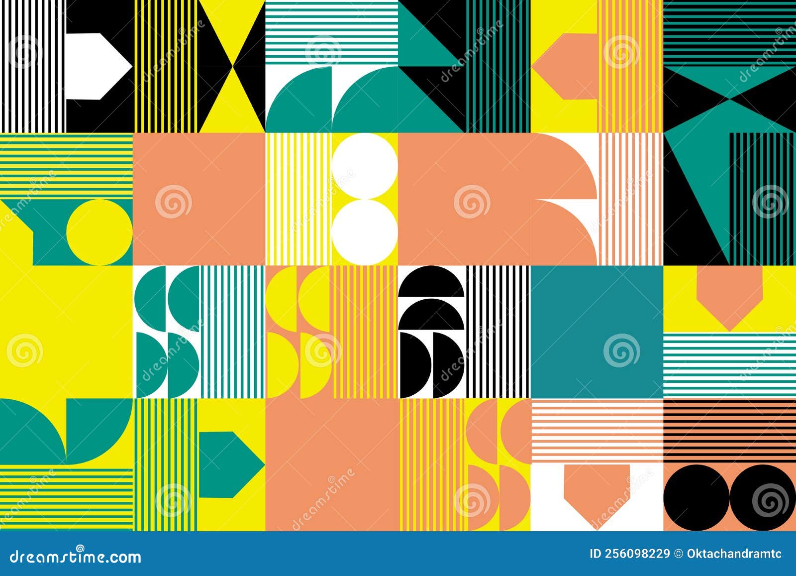 Background Texture with Geometric Patterns Involving Squares ...