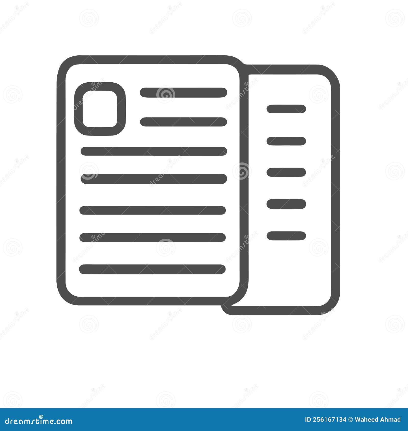 Black and White Paper Vector Icon Stock Illustration - Illustration of ...