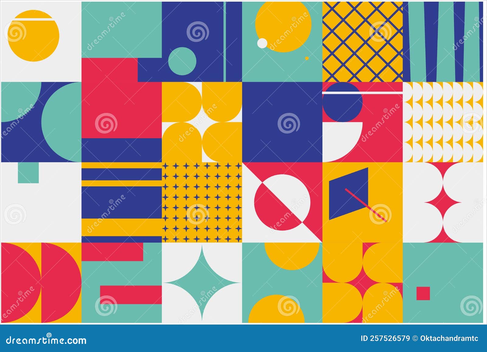 Full Color Backgrounds. Blue Purple Yellow Pink Composed of Geometric ...