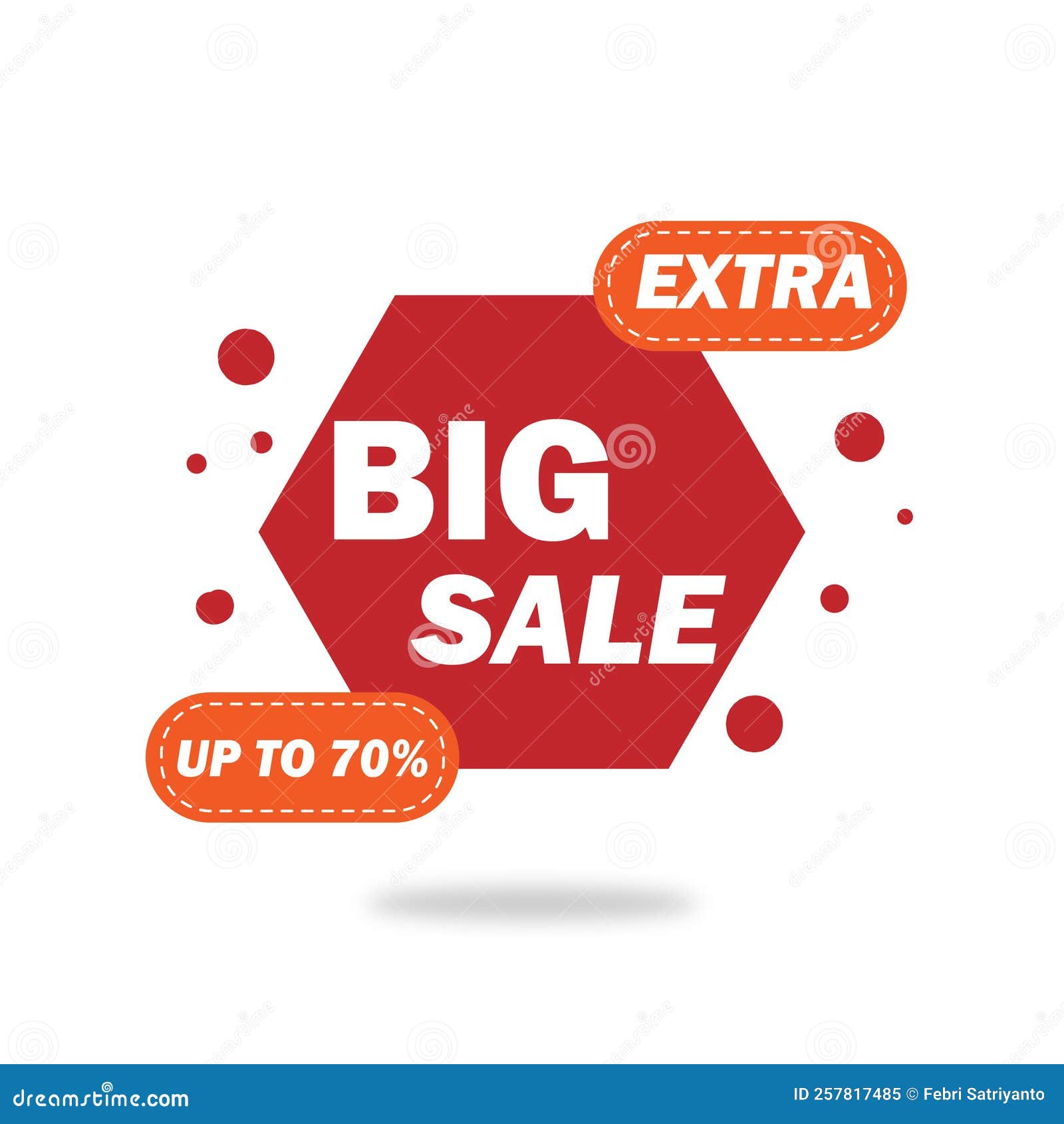 Label Tag Extra Big Sale Up To 70 Stock Vector - Illustration of ...