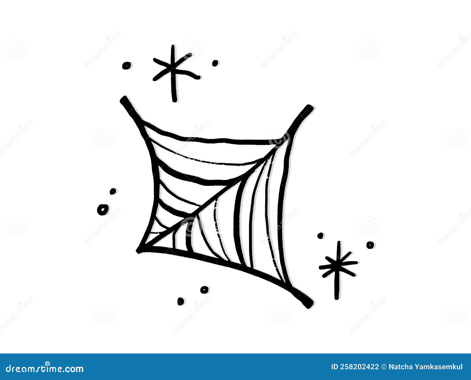 Spider Web Illustration for Halloween Day Poster Advertising ...