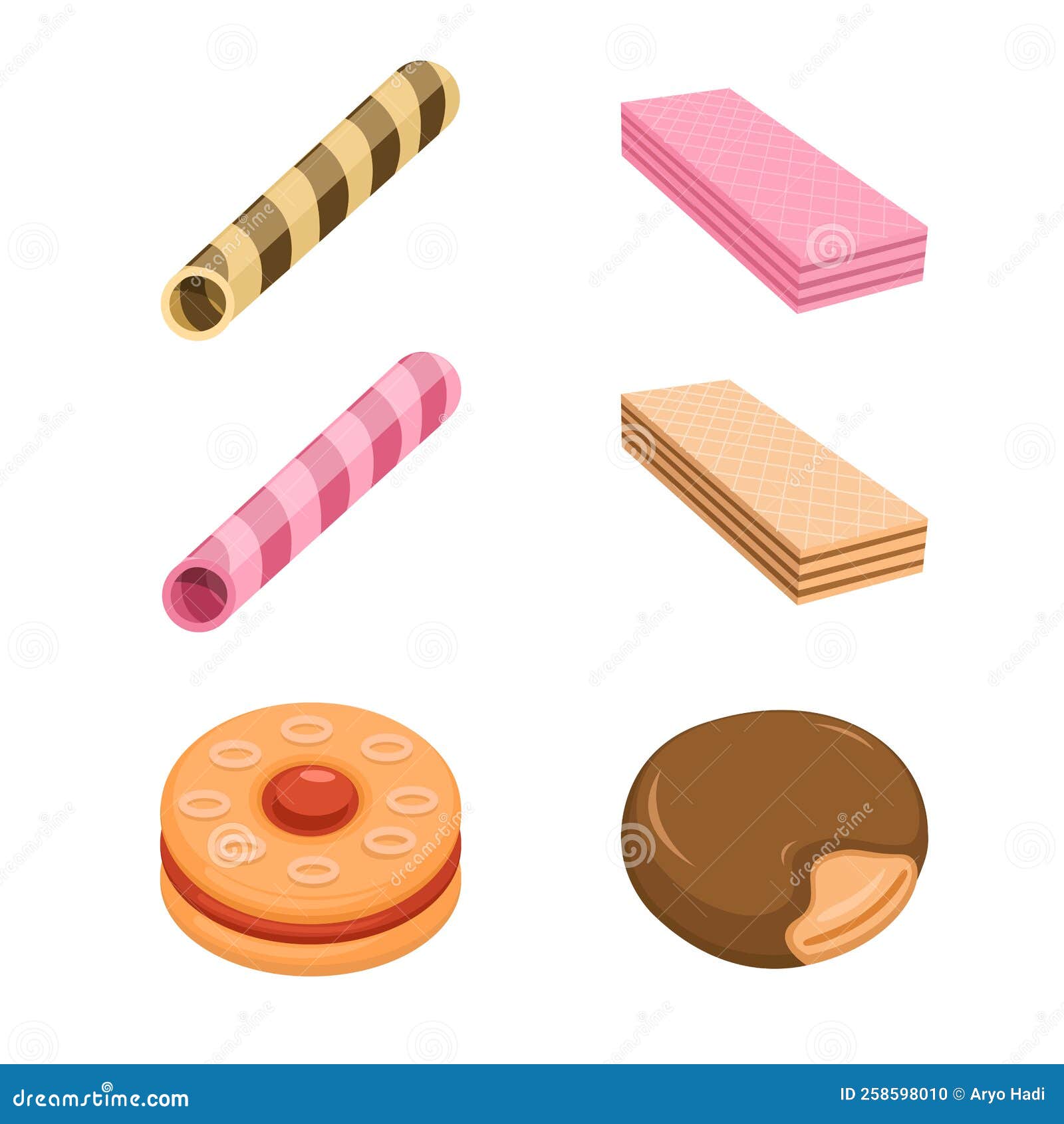 Wafer Roll Mascot Illustration Riding On A Giant Pencil Cartoon Vector ...